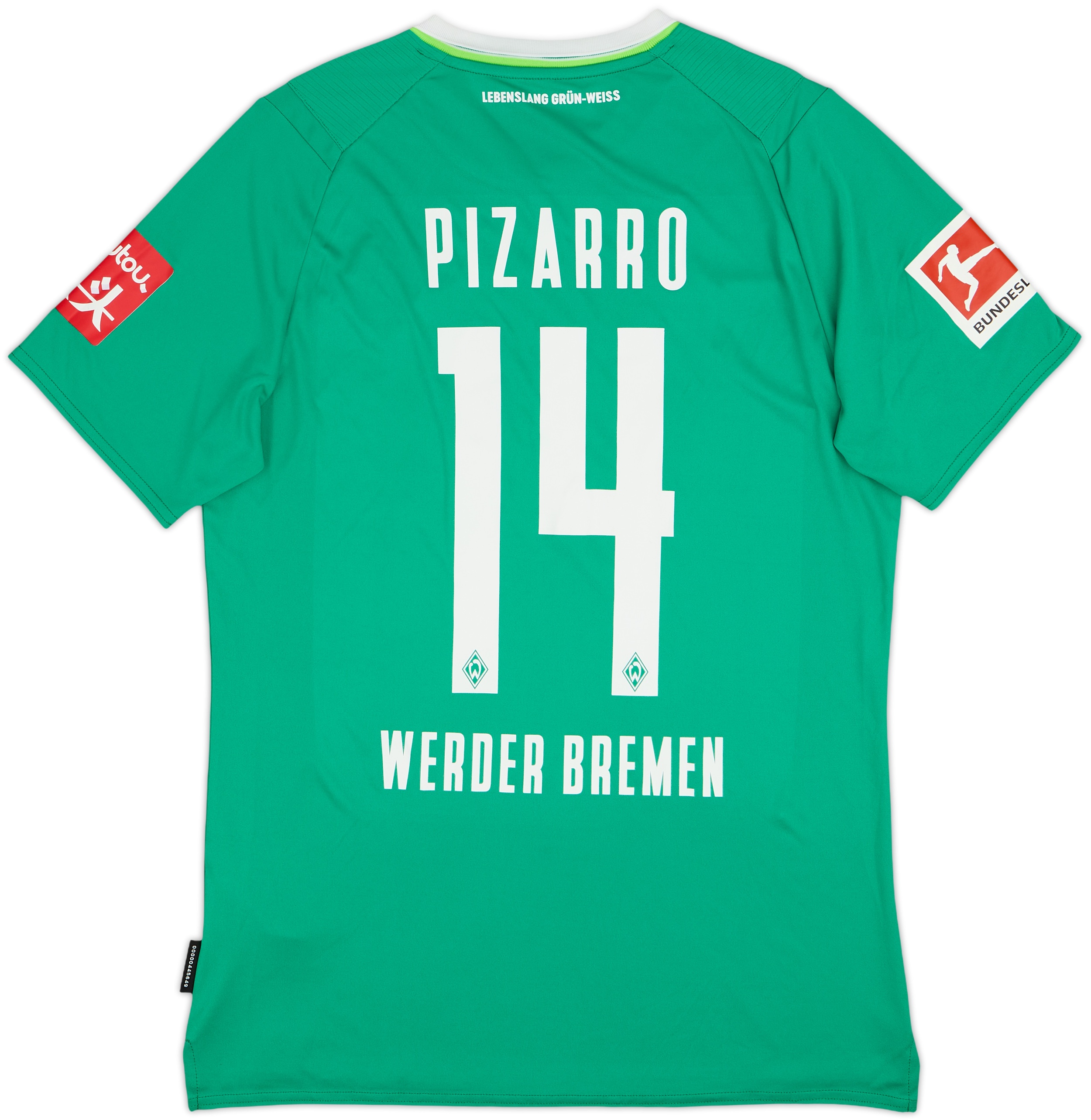 2019-20 Werder Bremen Home Shirt Pizarro #14 - 10/10 - (M)