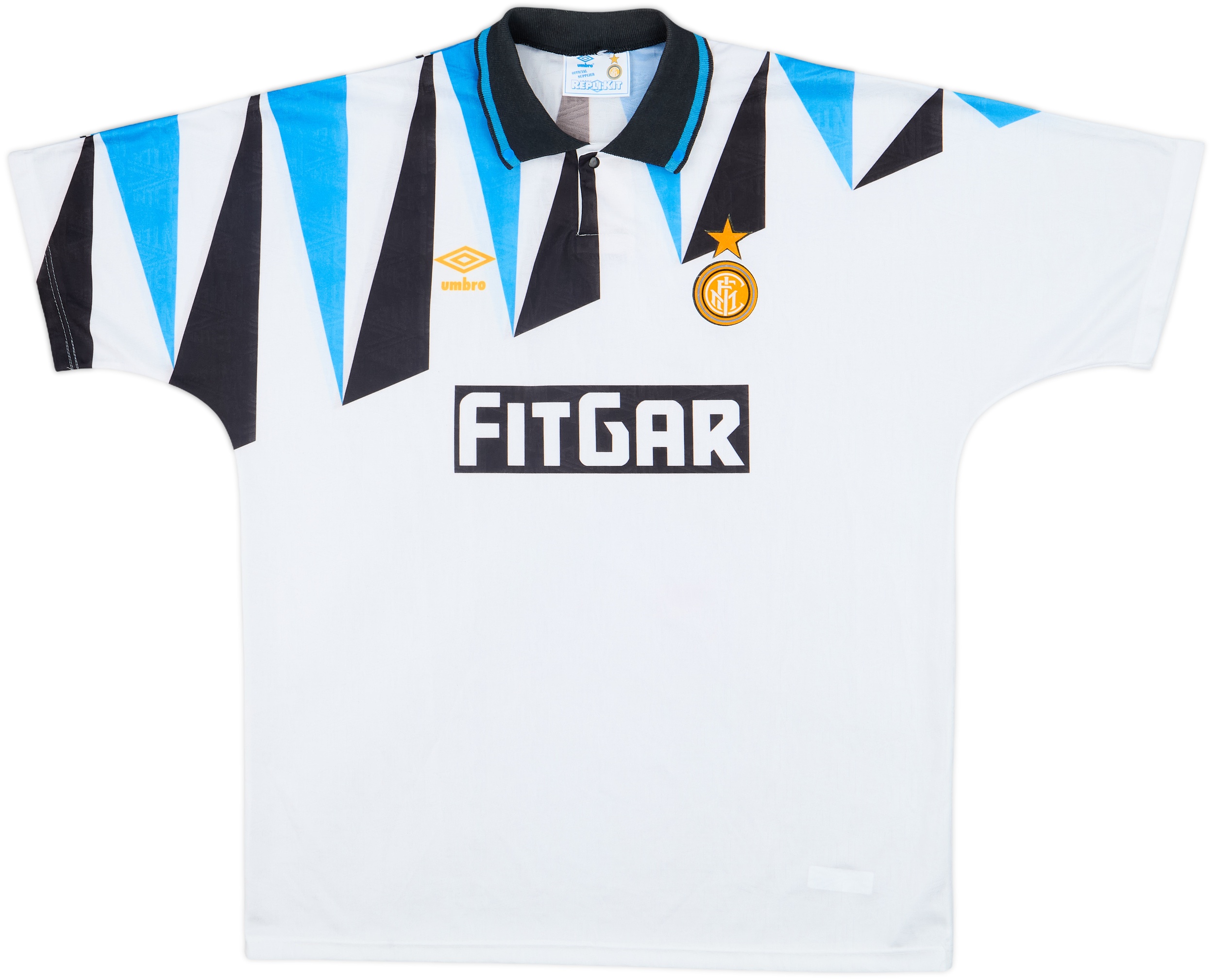 1991-92 Inter Milan Away Shirt - 7/10 - (XL)