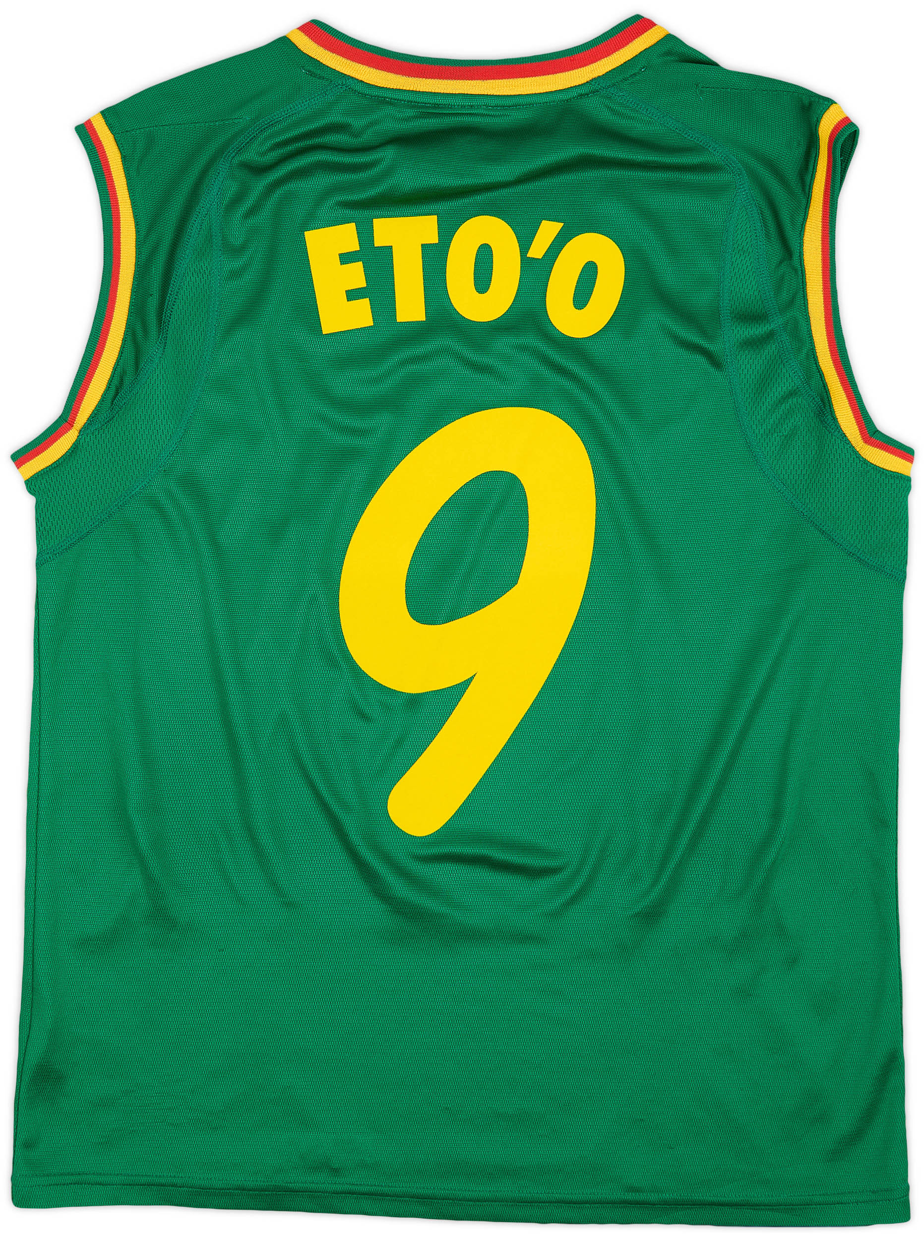 2002 Cameroon Home Vest Shirt Eto'o #9 - 9/10 - (M)