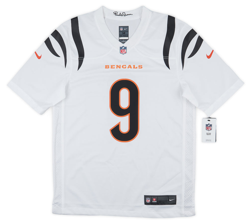 2021-23 Cincinnati Bengals Burrow #9 Nike Game Jersey (Away) L - W/Tags