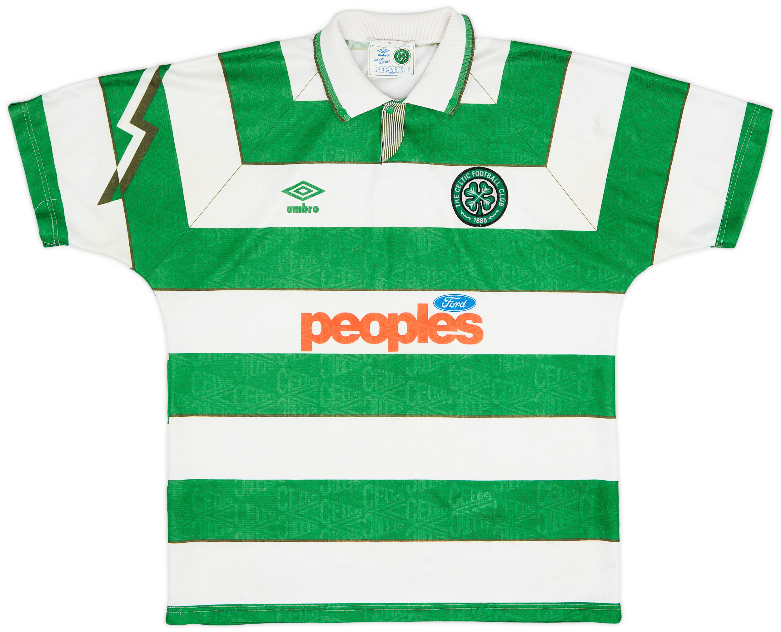 1993-95 Celtic Home Shirt - 9/10 - (L)