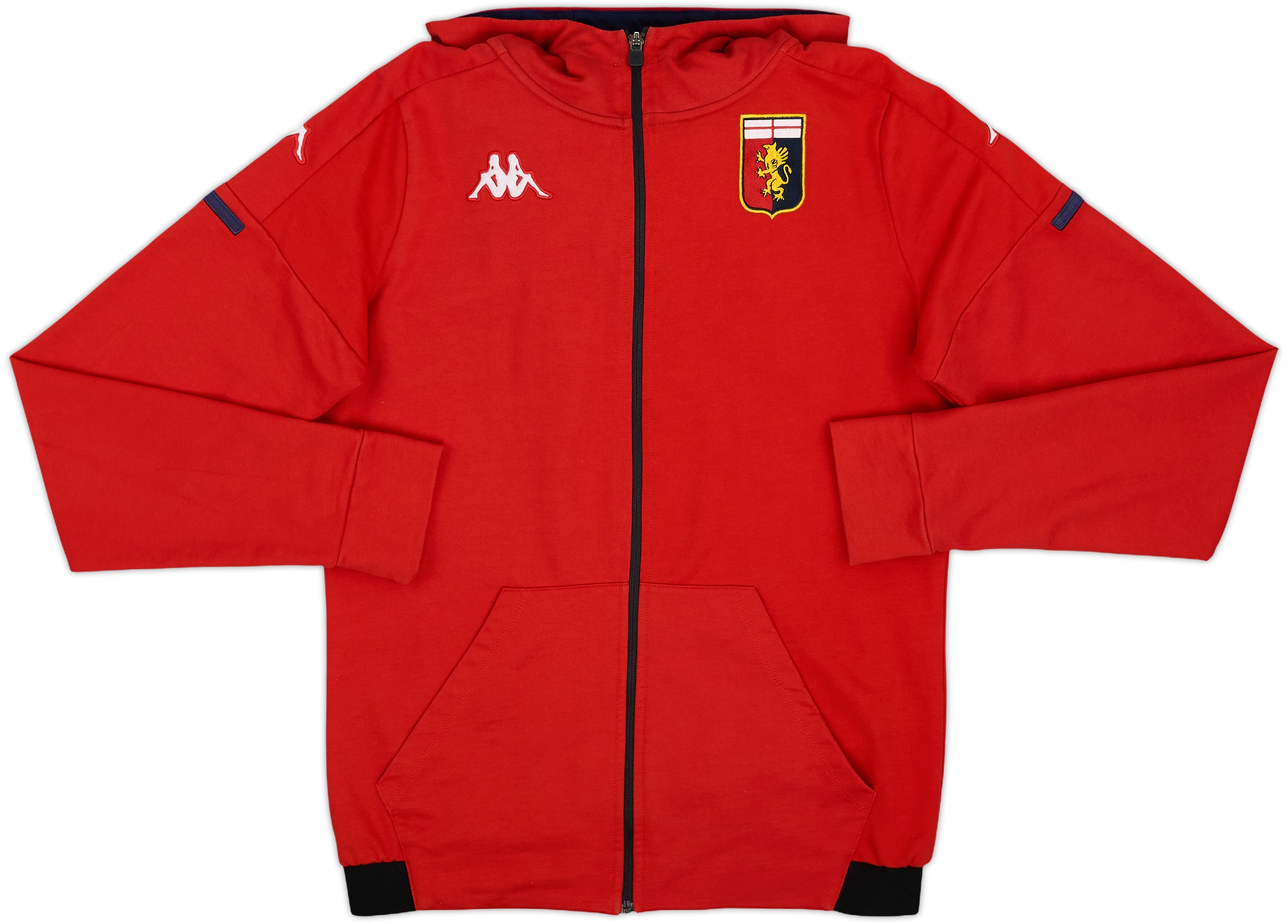2020-21 Genoa Kappa Hooded Track Jacket - 8/10 - (M)