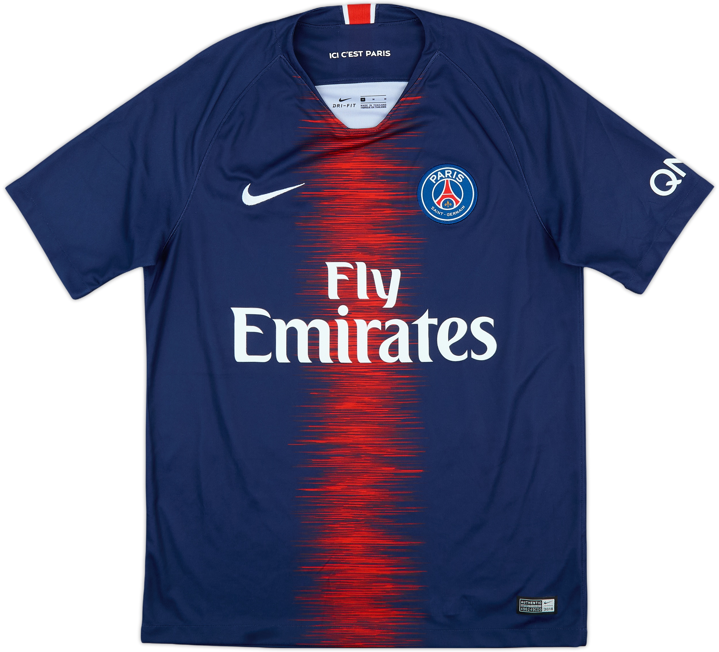 2018-19 Paris Saint-Germain Home Shirt Mbappe #7 - 10/10 - (M) 2018-19 Paris Saint-Germain Home Shirt Mbappe #7 - 10/10 - (M)