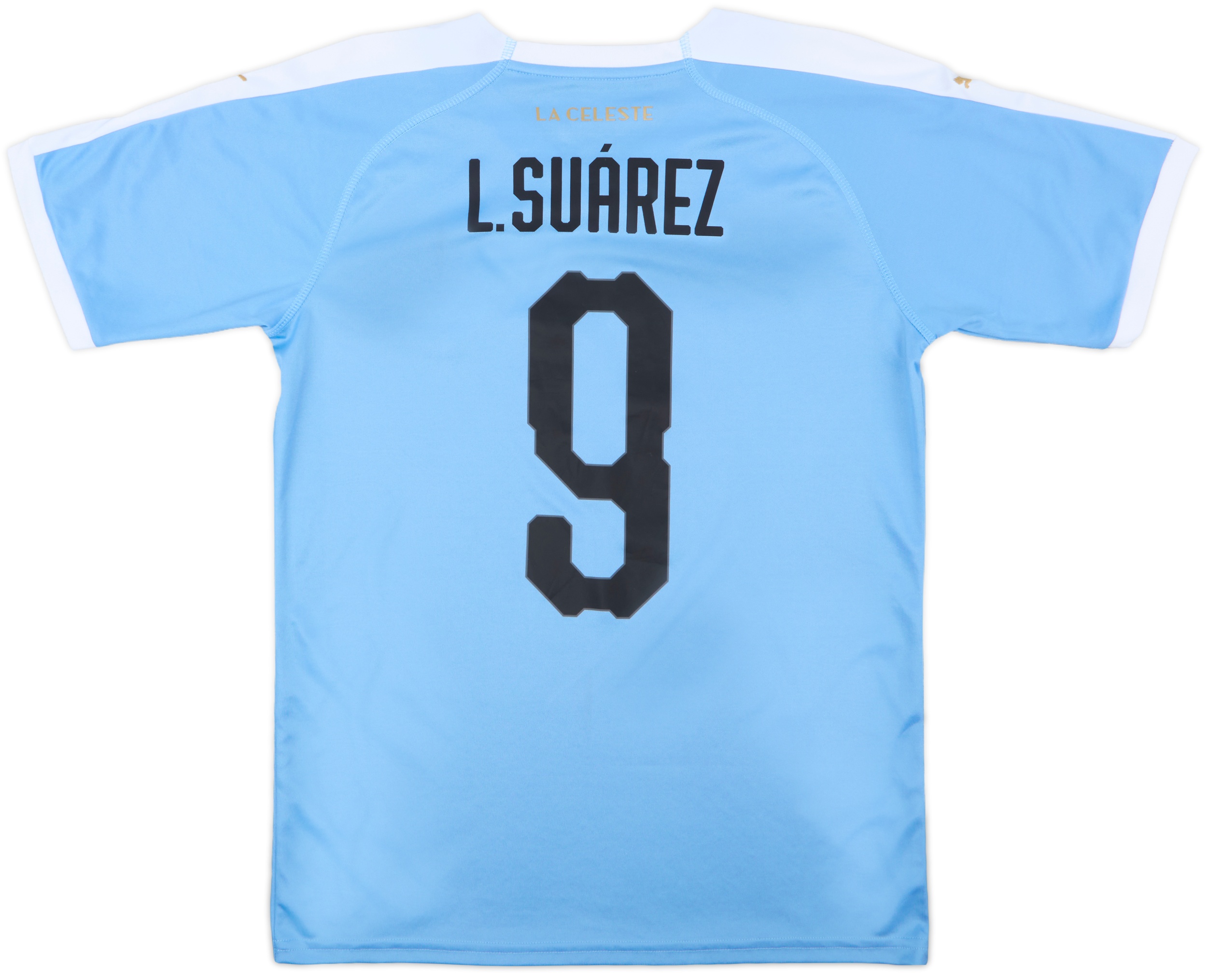 2019-21 Uruguay Home Shirt L.Suarez #9 - 10/10 - (S)