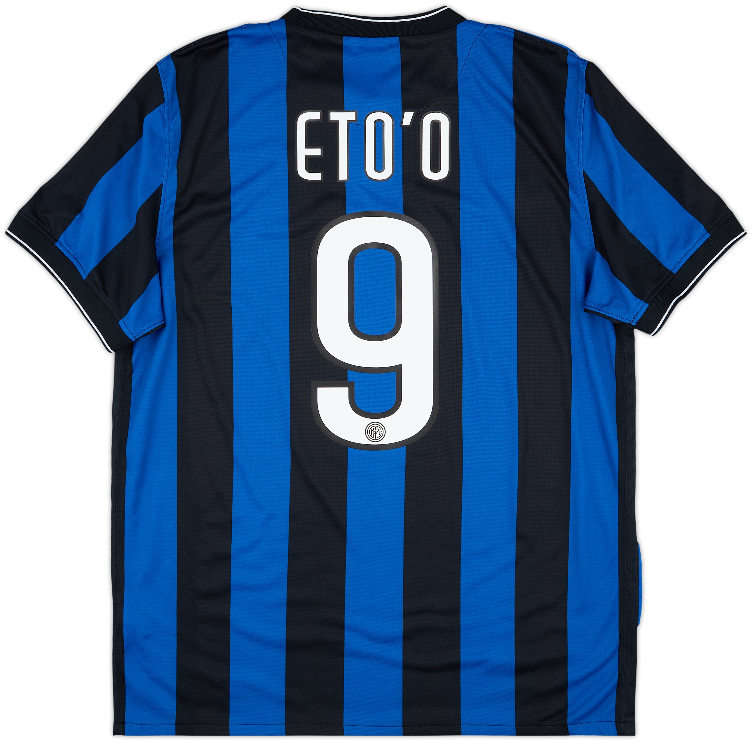 2009-10 Inter Milan Home Shirt Eto'o #9 - 8/10 - (L)