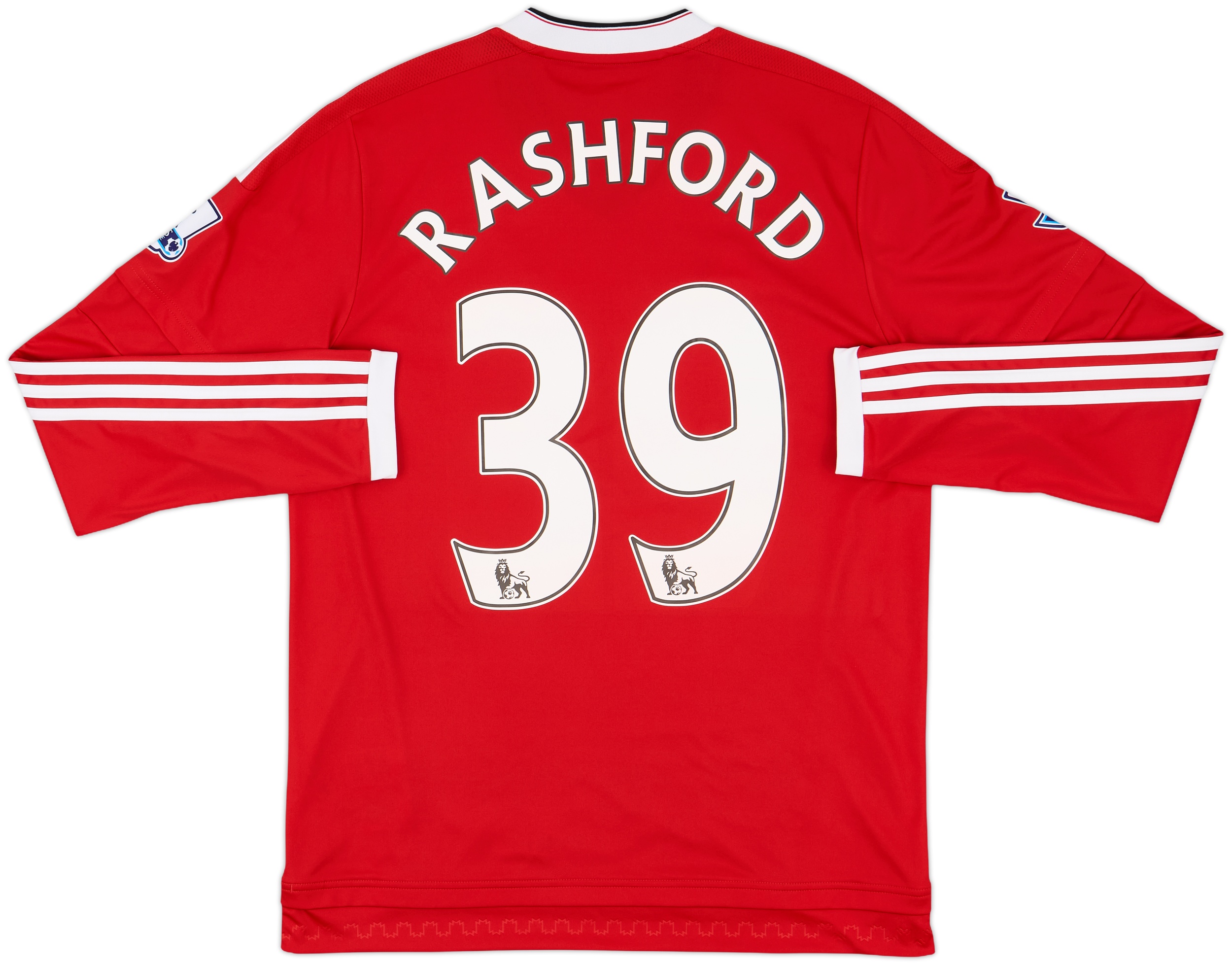 2015-16 Manchester United Home L/S Shirt Rashford #39 - 8/10 - (M)