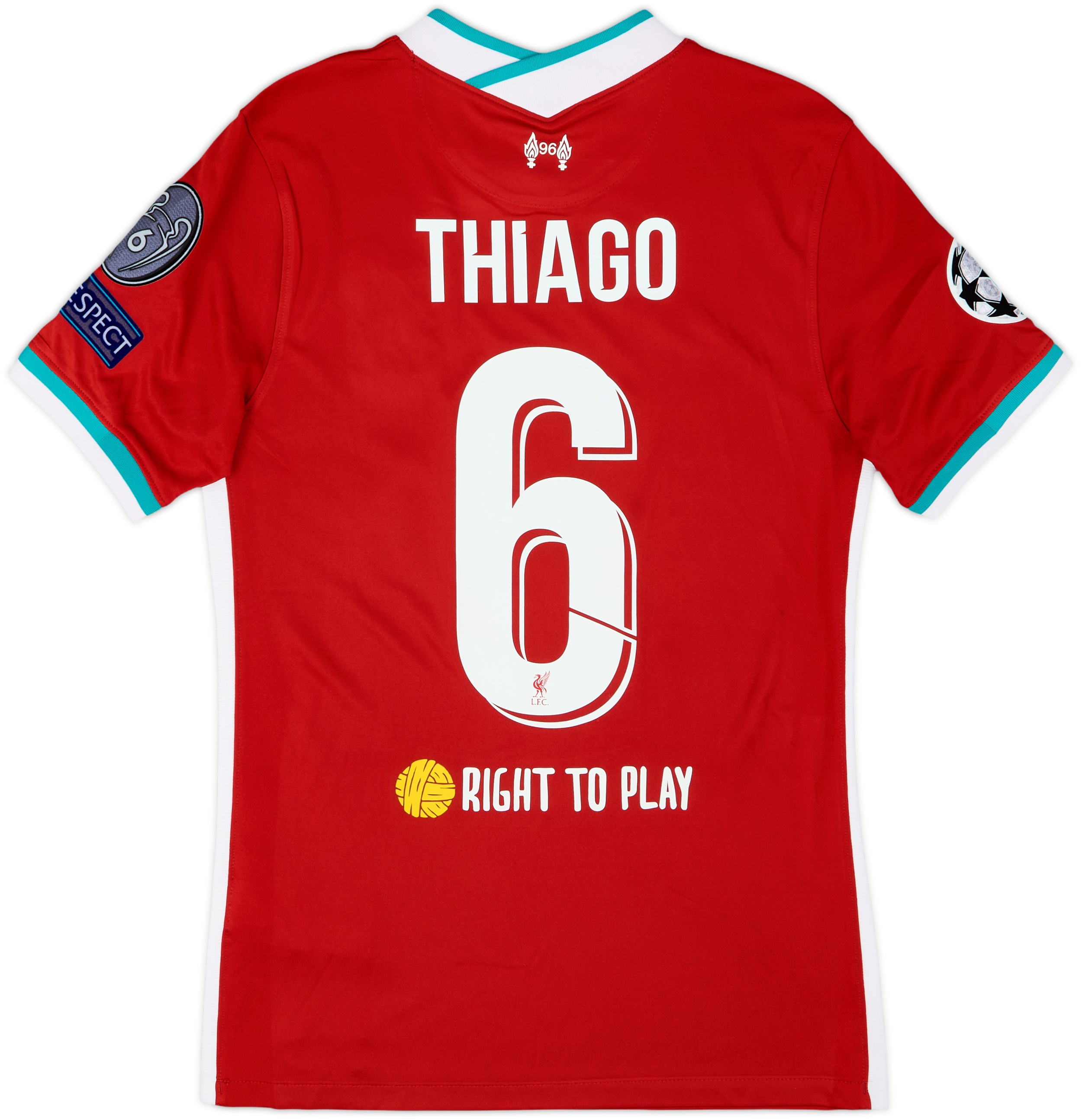 2020-21 Liverpool Home Shirt Thiago #6 - 9/10 - (S)