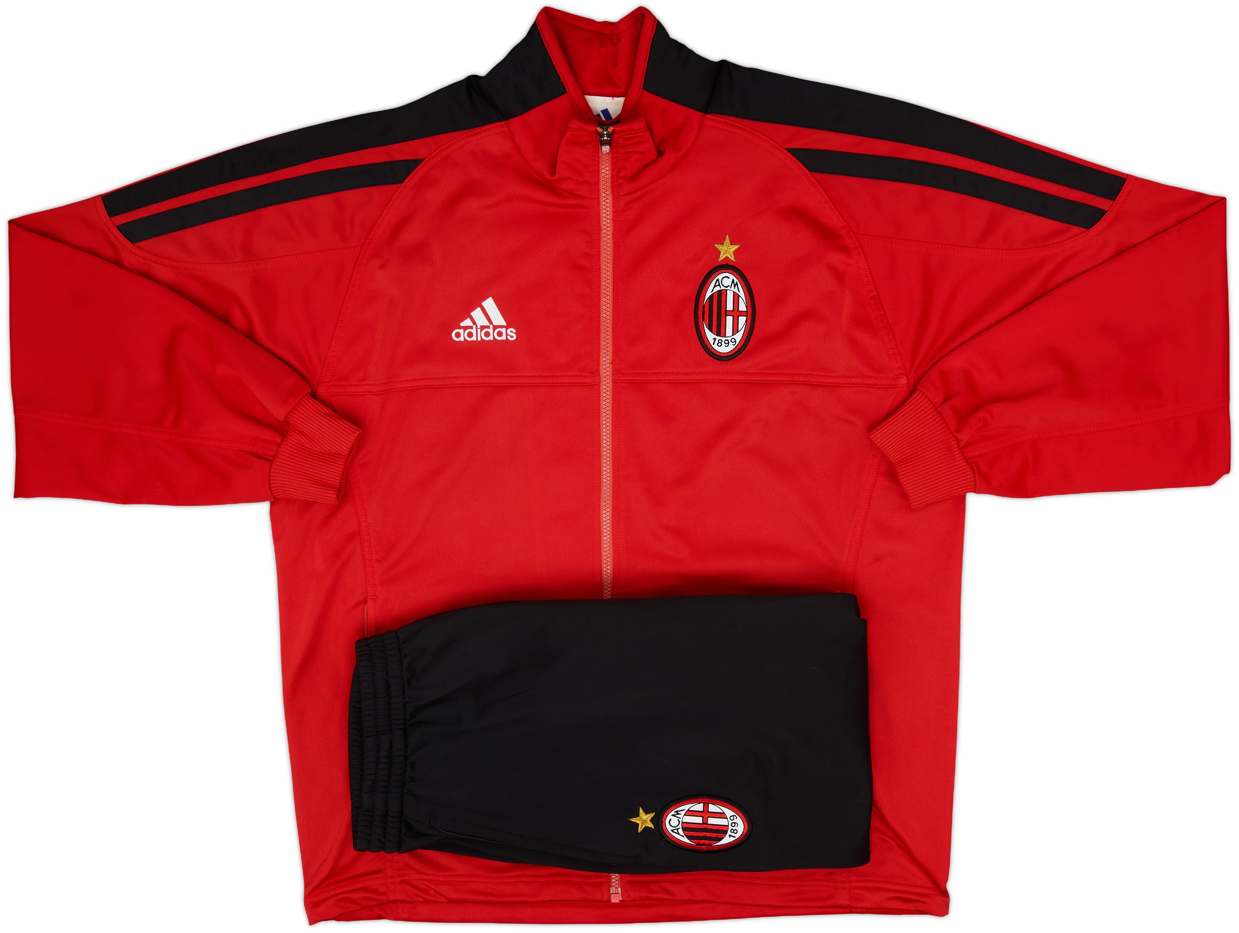 2001-02 AC Milan adidas Tracksuit - 7/10 - (XL)