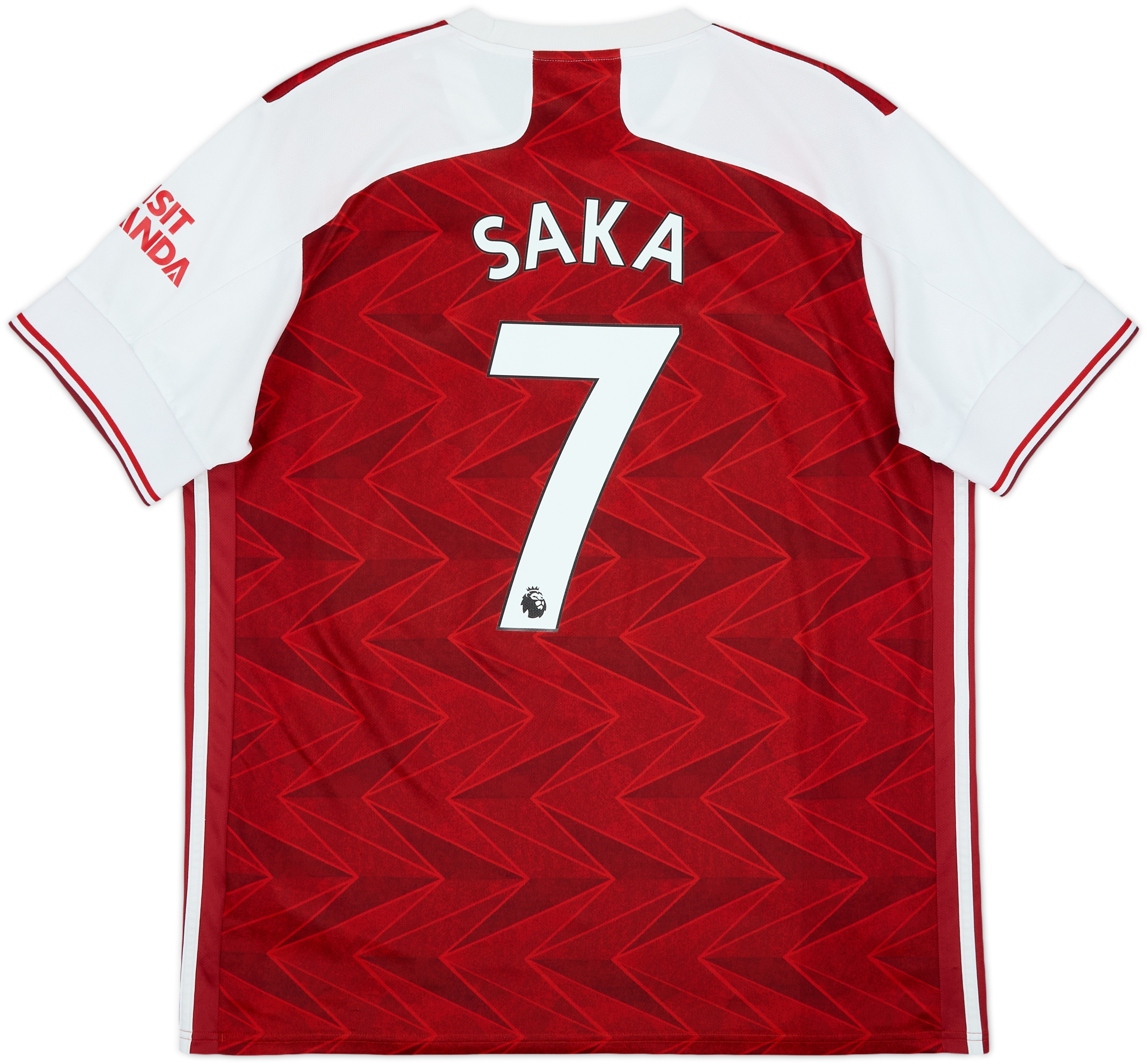 2020-21 Arsenal Home Shirt Saka #7 - 6/10 - (XL)