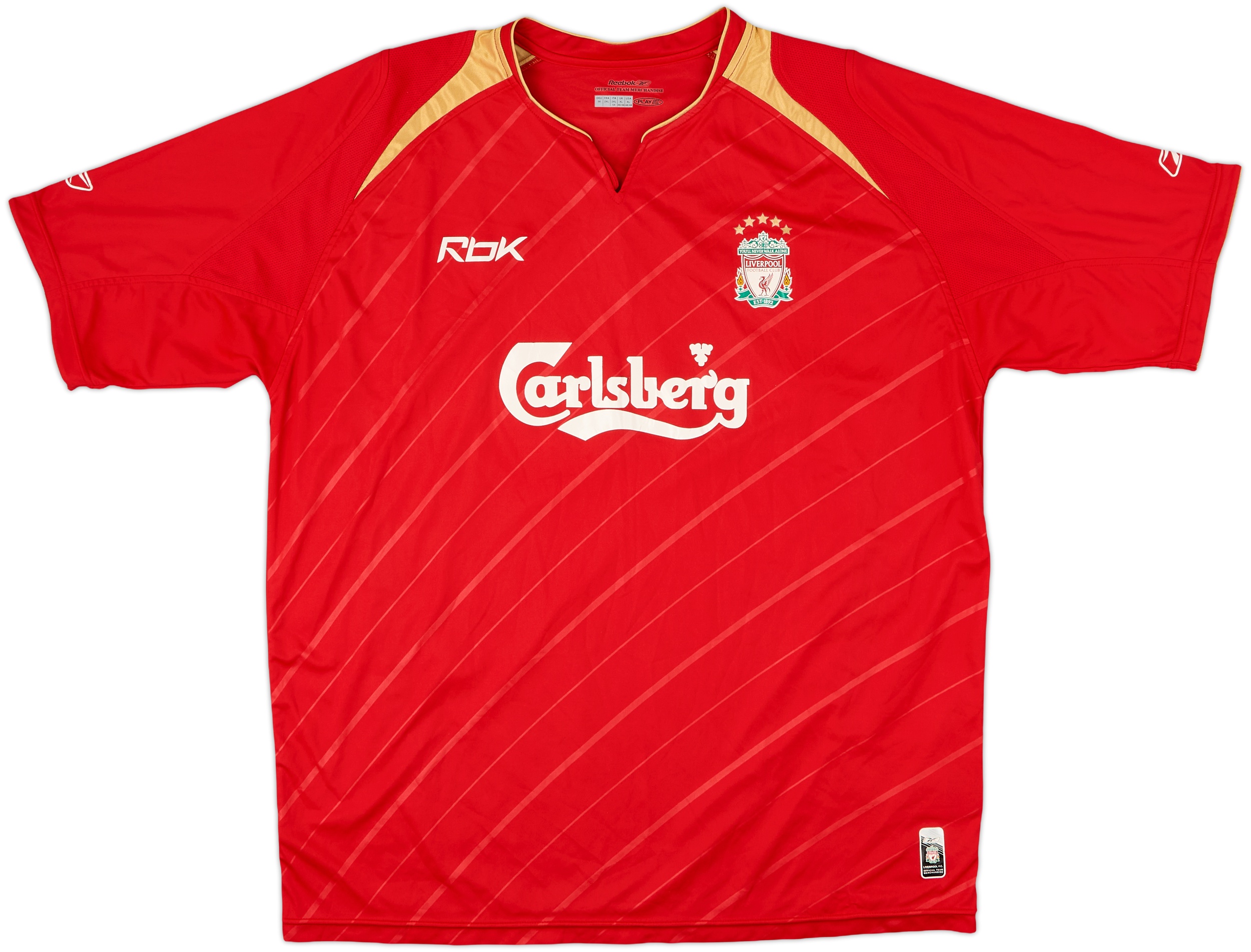 2005-06 Liverpool CL Home Shirt - 6/10 - (XL)