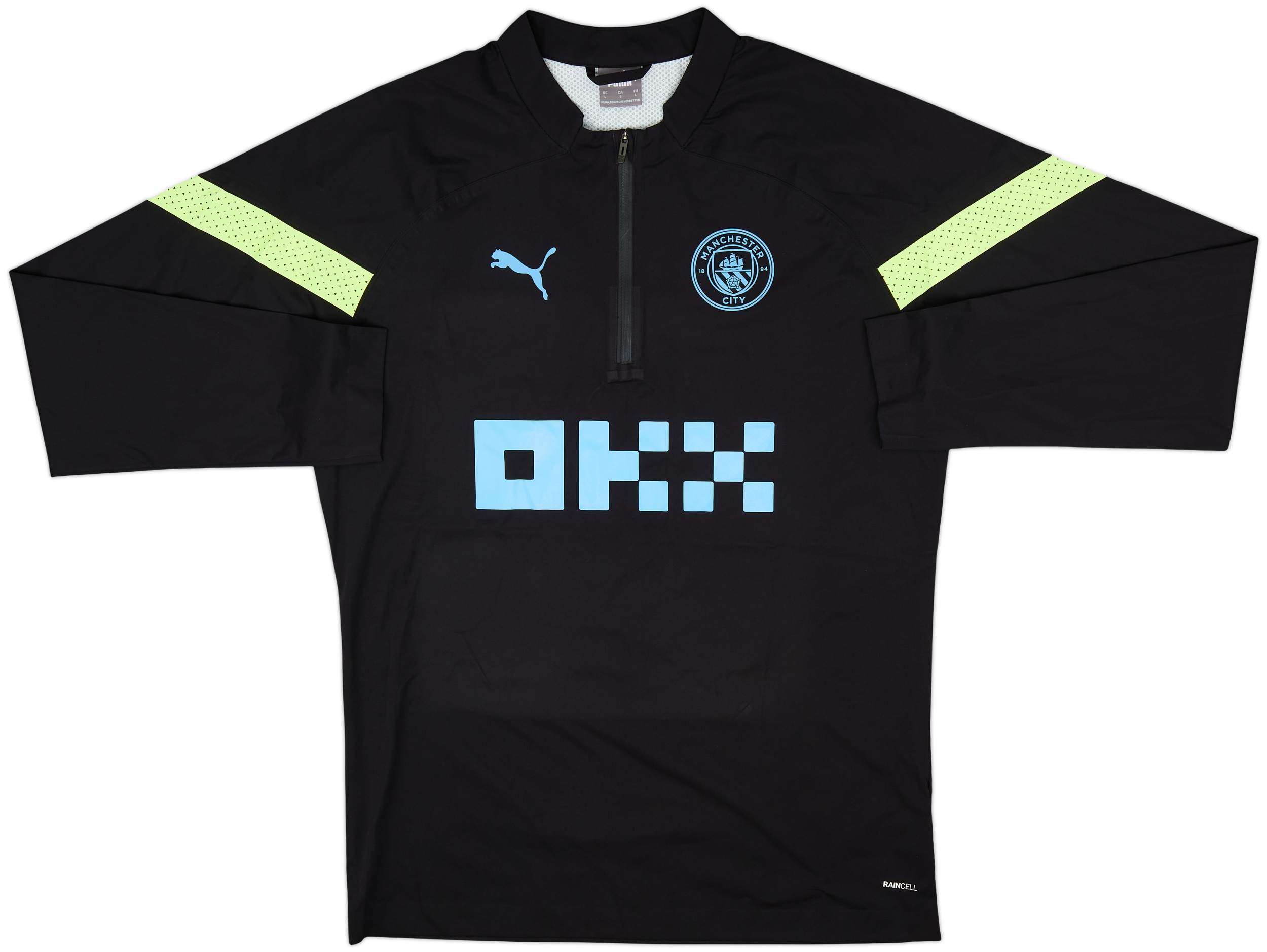 2022-23 Manchester City Puma 1/4 Zip Drill Top - 10/10 - (L)