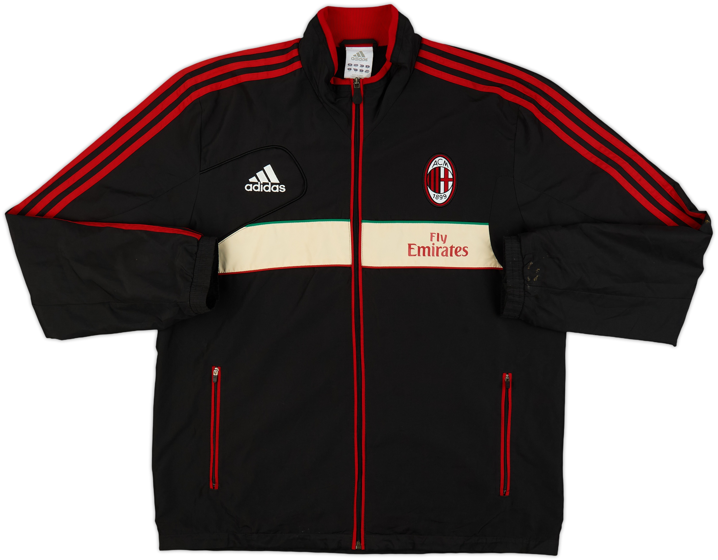 2014-15 AC Milan adidas Track Jacket - 8/10 - (L/XL)