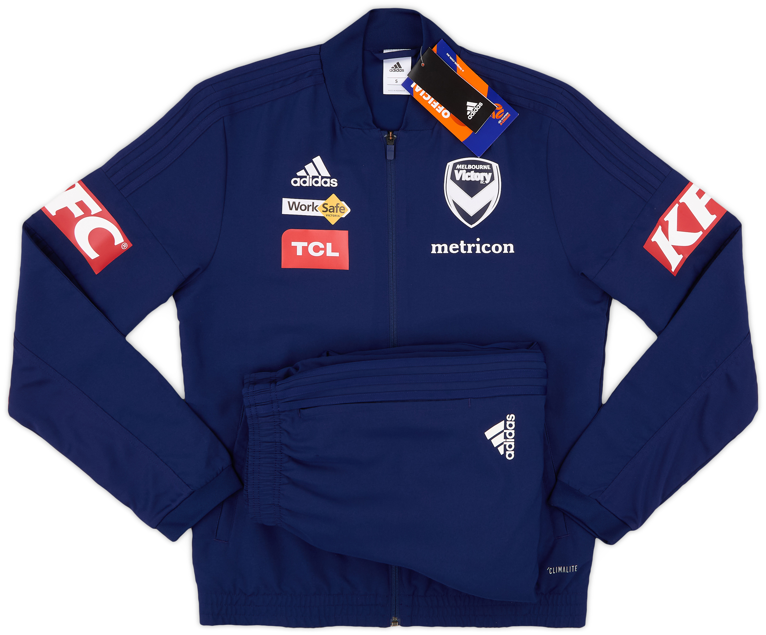 2019-20 Melbourne Victory adidas Presentation Tracksuit (S)