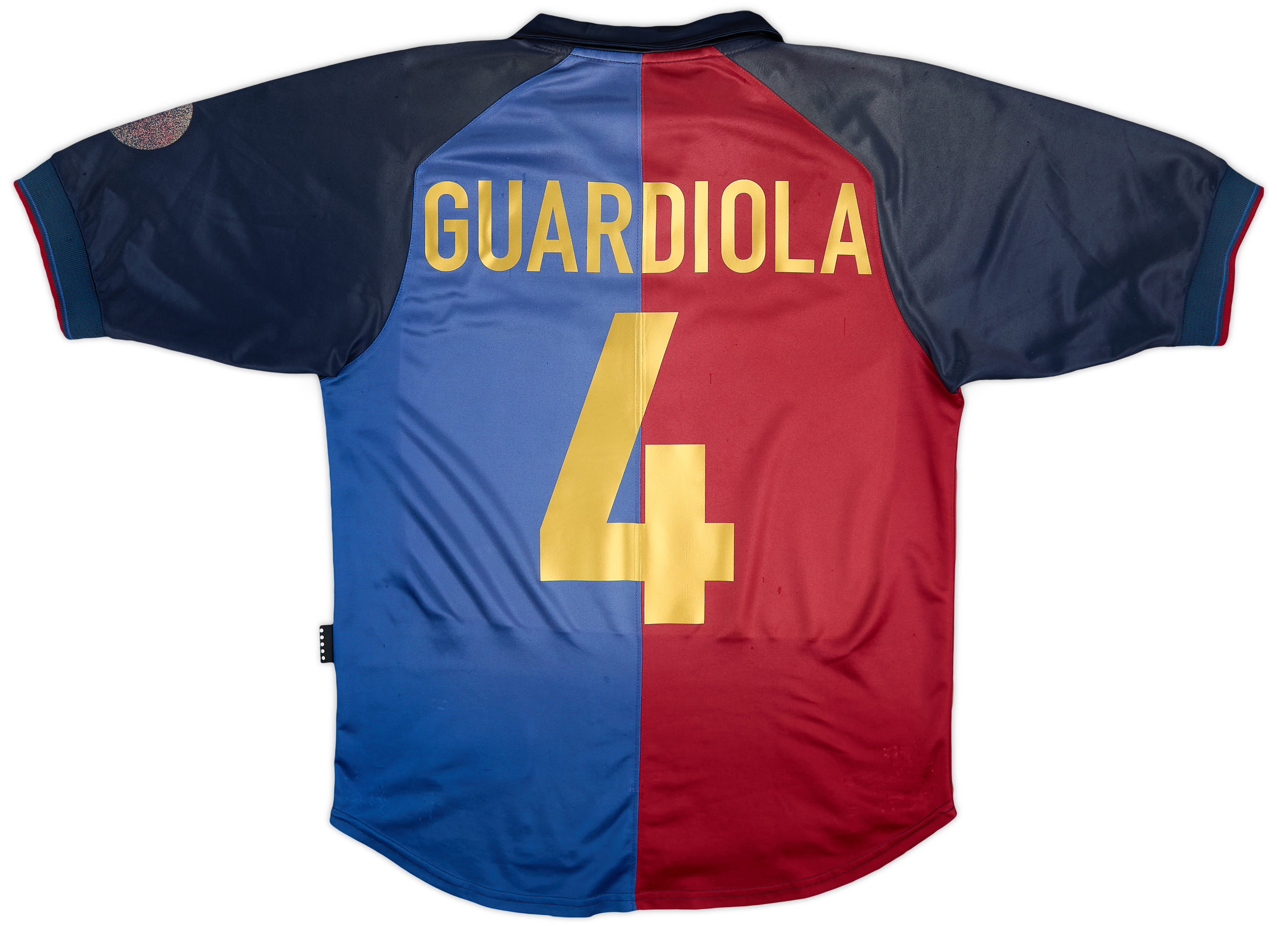 1999-00 Barcelona Centenary Home Shirt Guardiola #4 - 6/10 - (S)