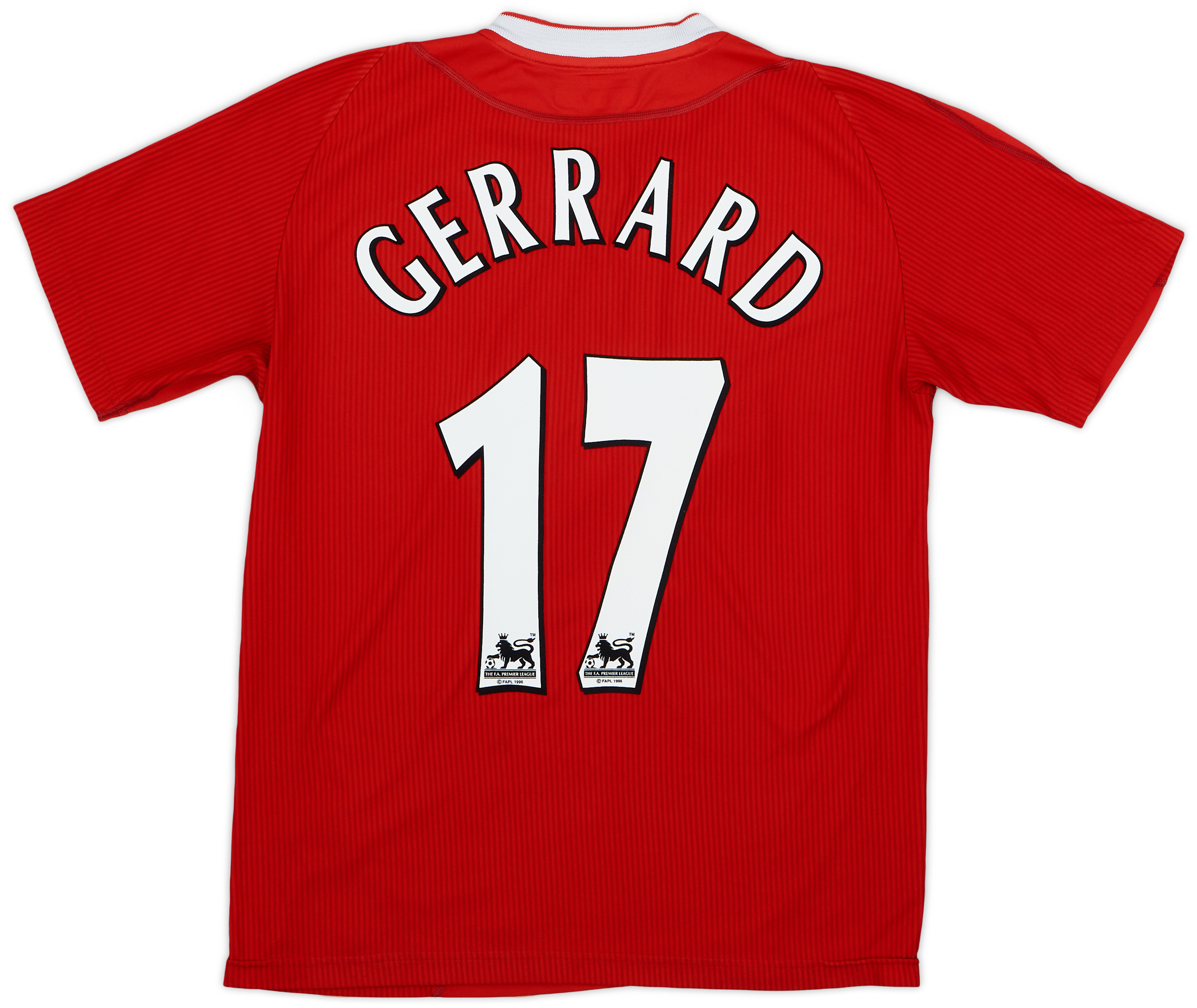 2002-04 Liverpool Home Shirt Gerrard #17 - 7/10 - (M)