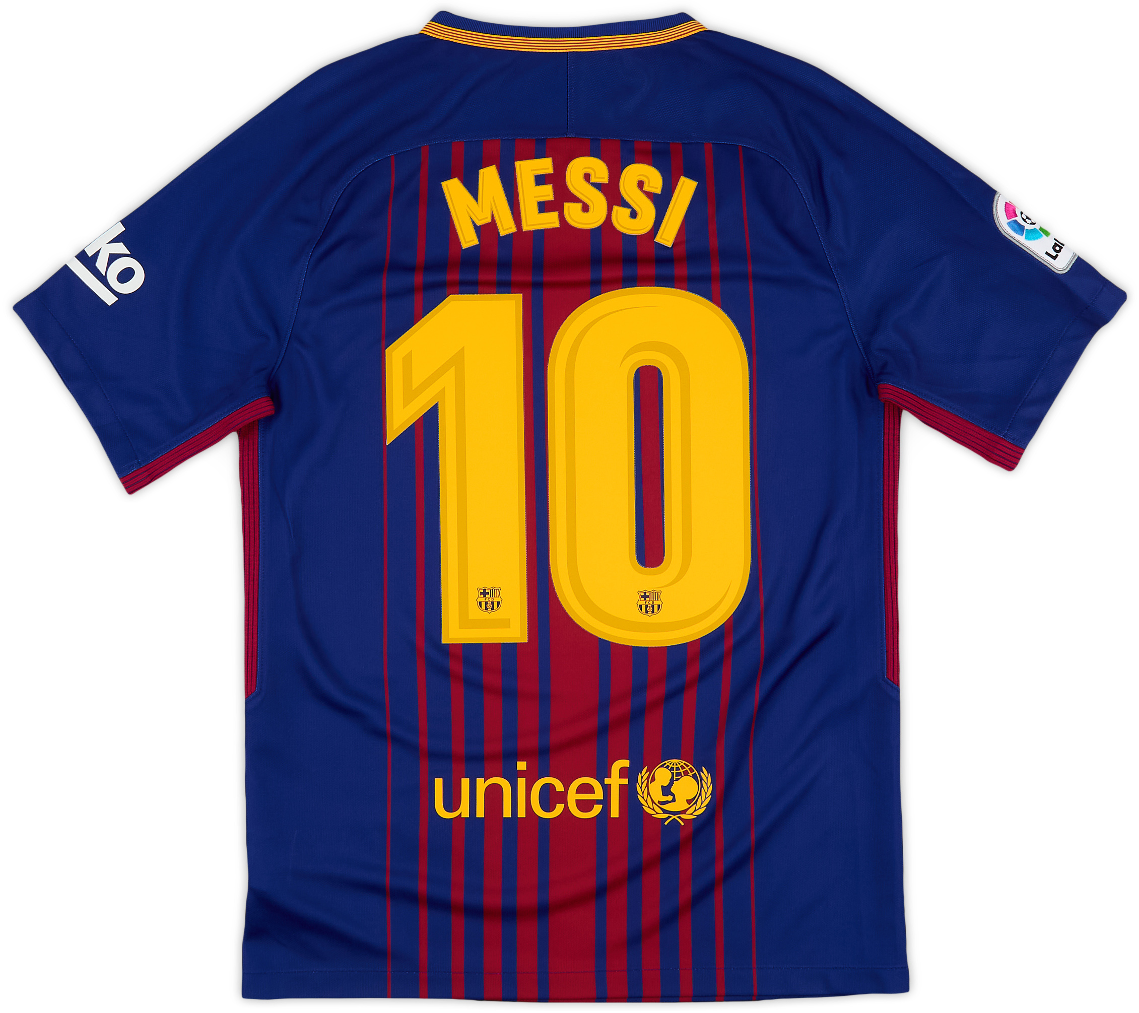 2017-18 Barcelona Home Shirt Messi #10 - 8/10 - (S)