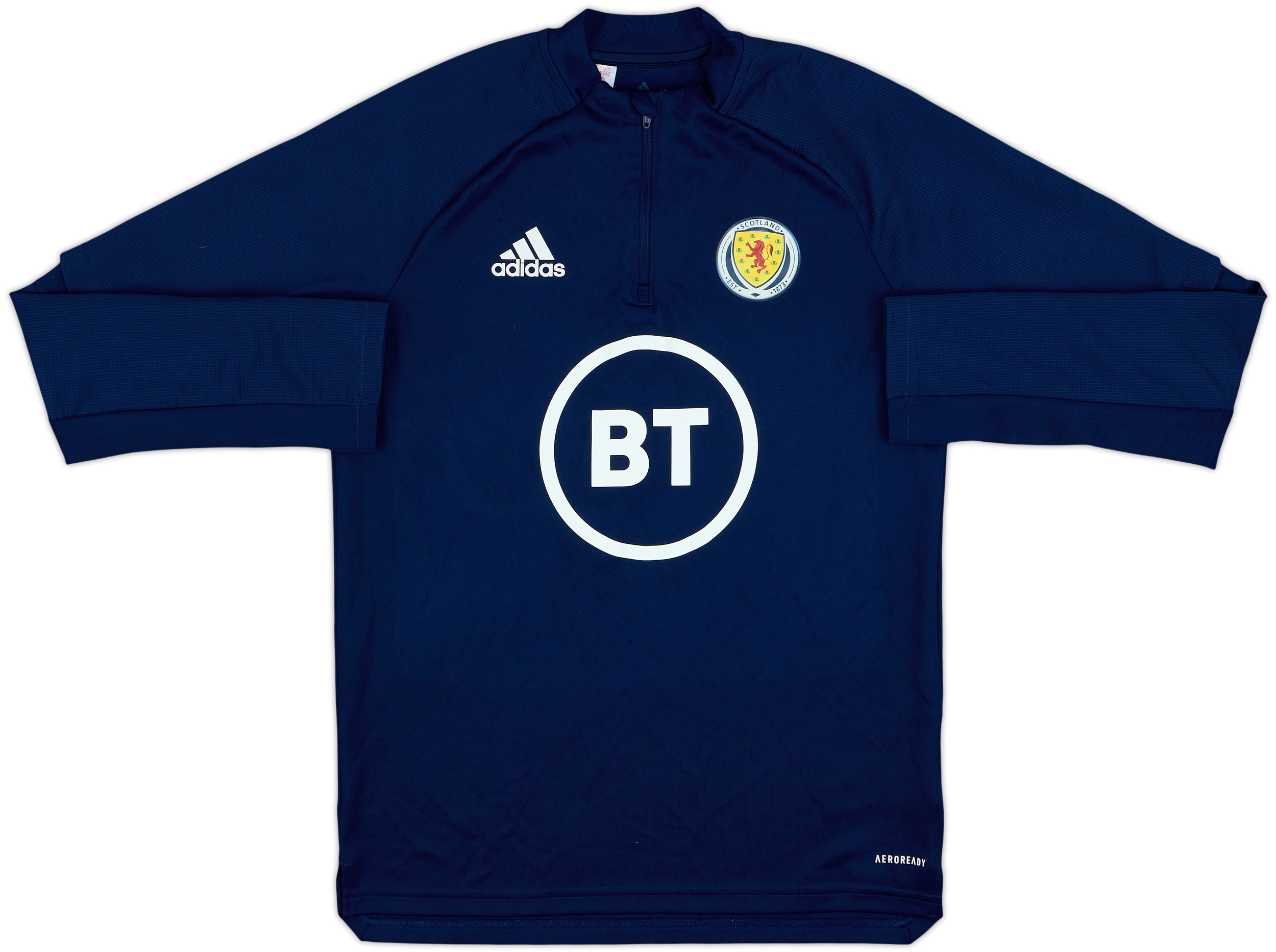 2020-21 Scotland Player Issue 1/4 Zip Training Top - 8/10 - (L.Boys)