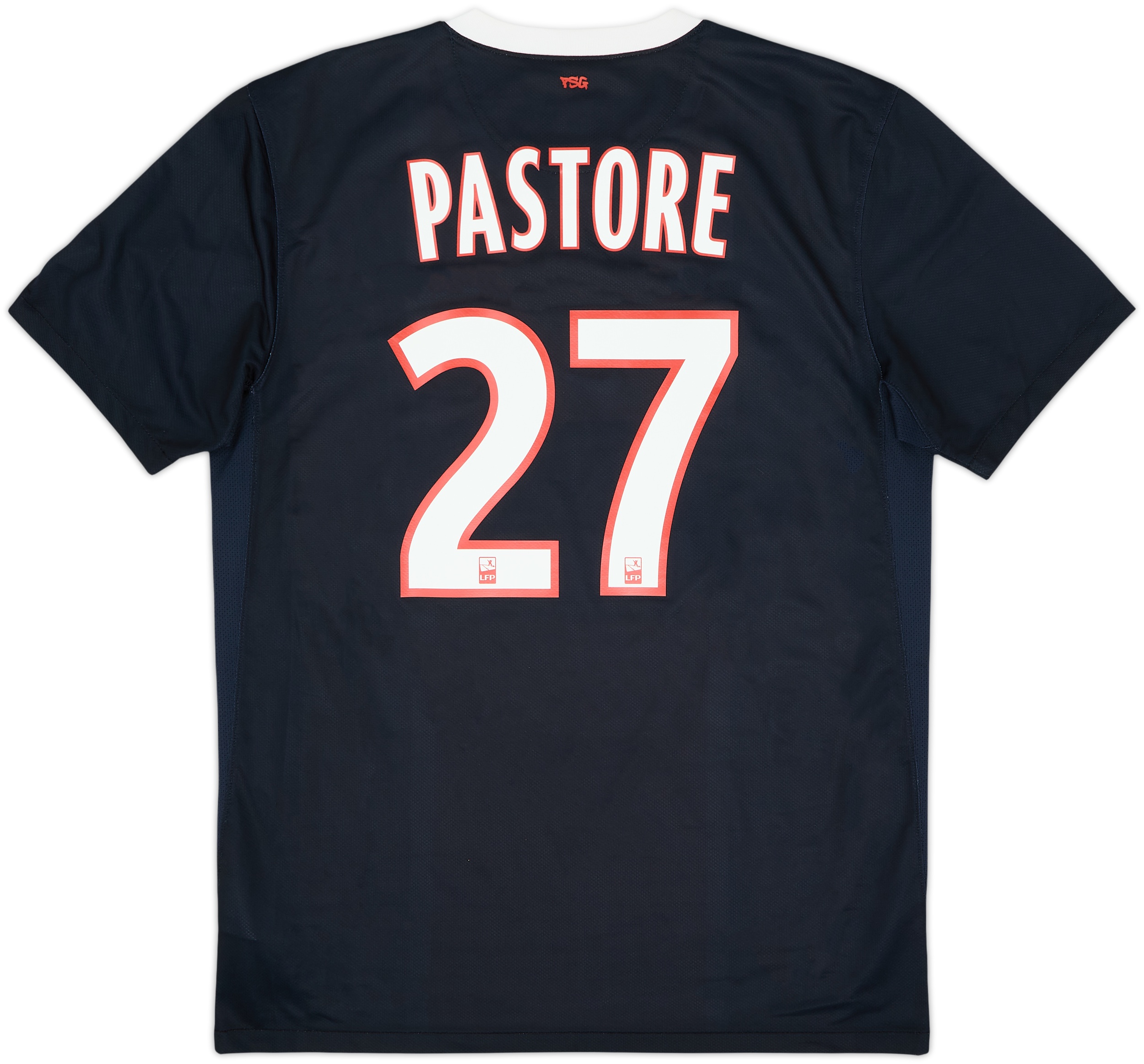 2011-12 Paris Saint-Germain Home Shirt Pastore #27 - 8/10 - (M)