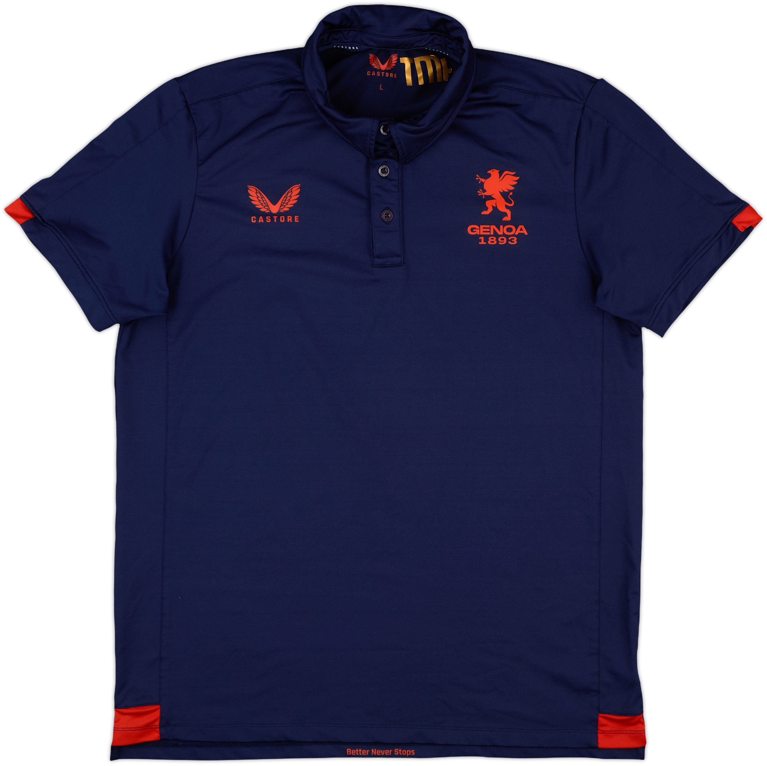 2022-23 Genoa Castore Polo Shirt - 10/10 - (L)
