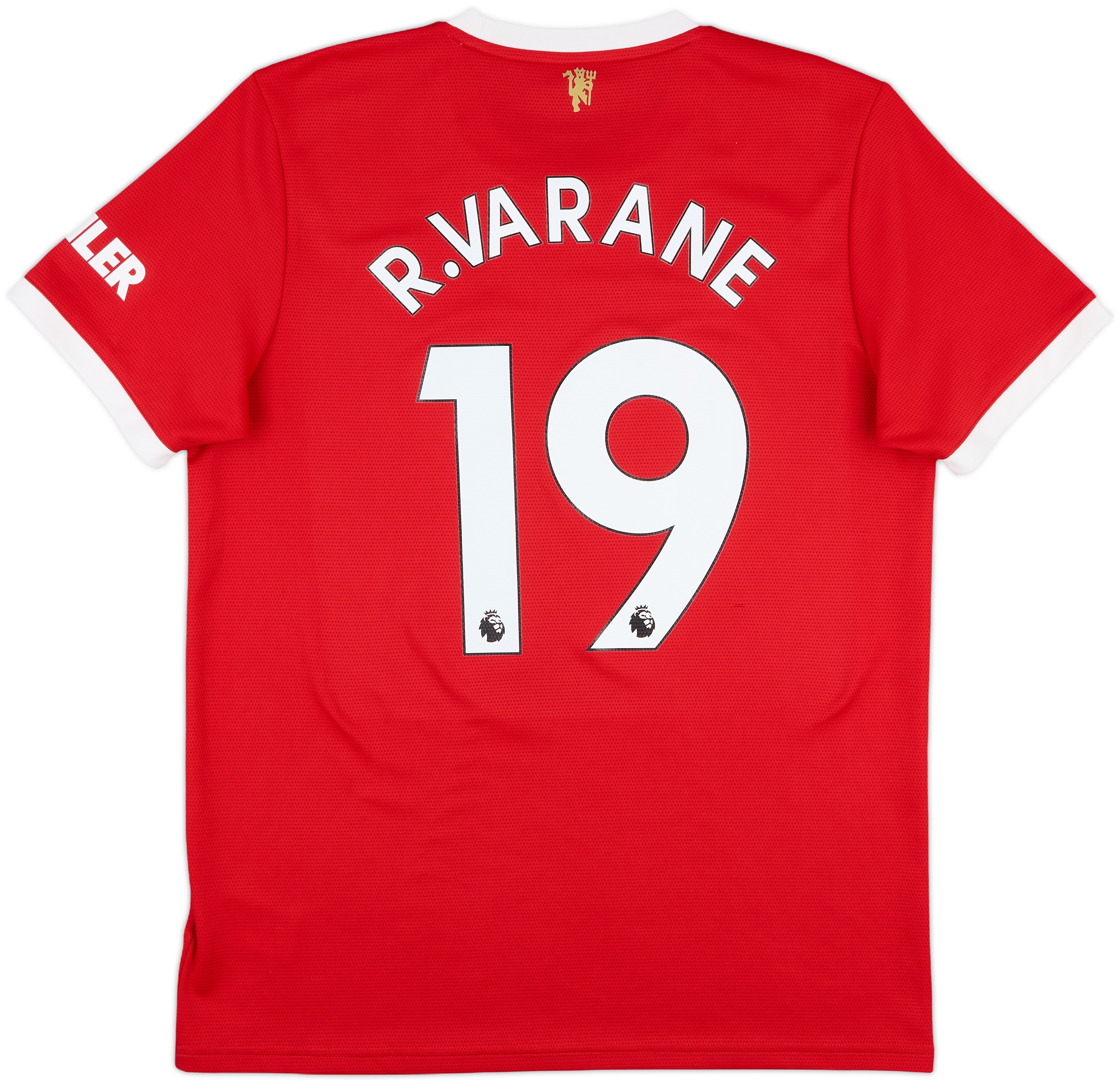 2021-22 Manchester United Home Shirt Varane #19 - 9/10 - (L)
