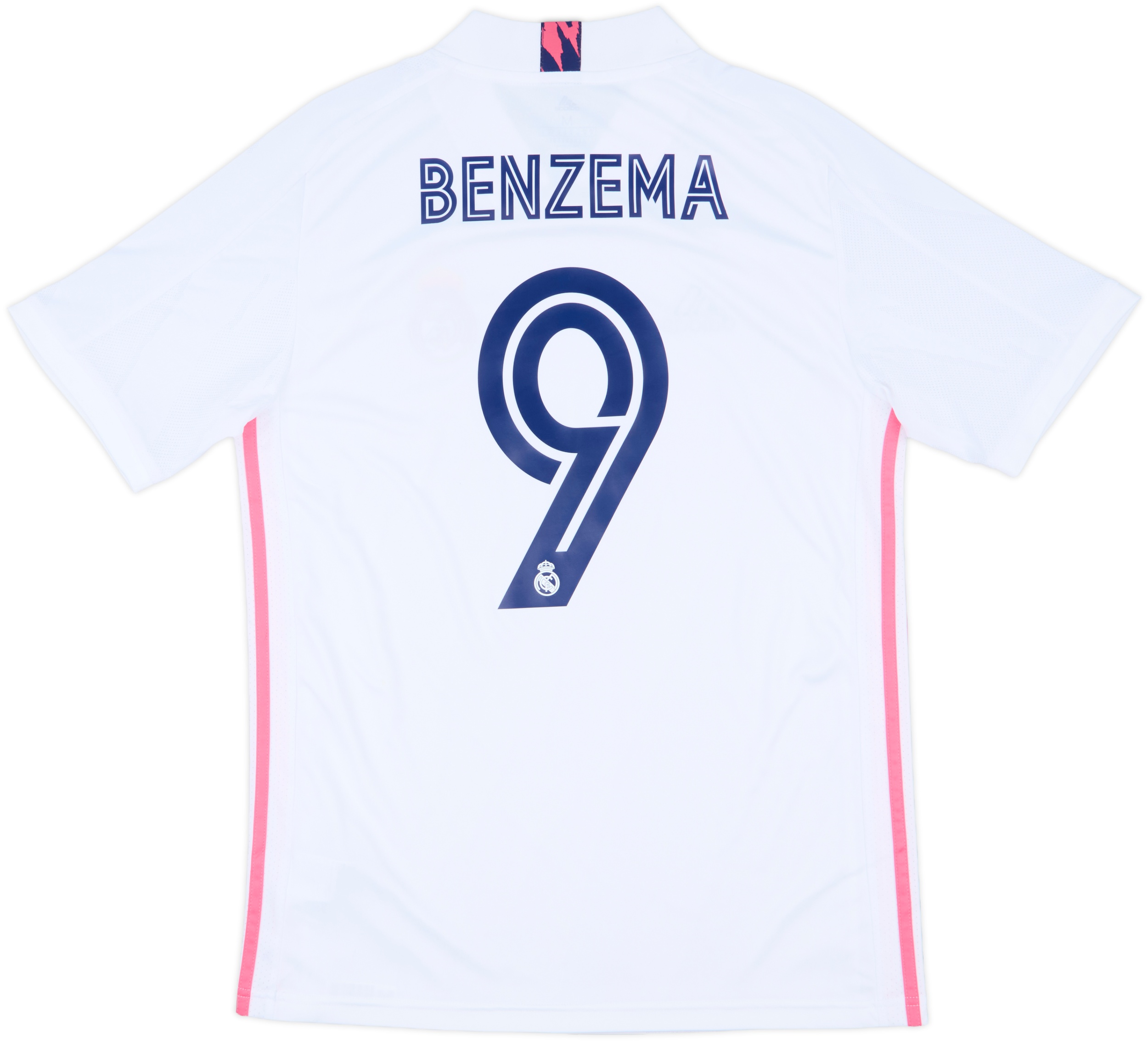 2020-21 Real Madrid Home Shirt Benzema #9 - 9/10 - (M)