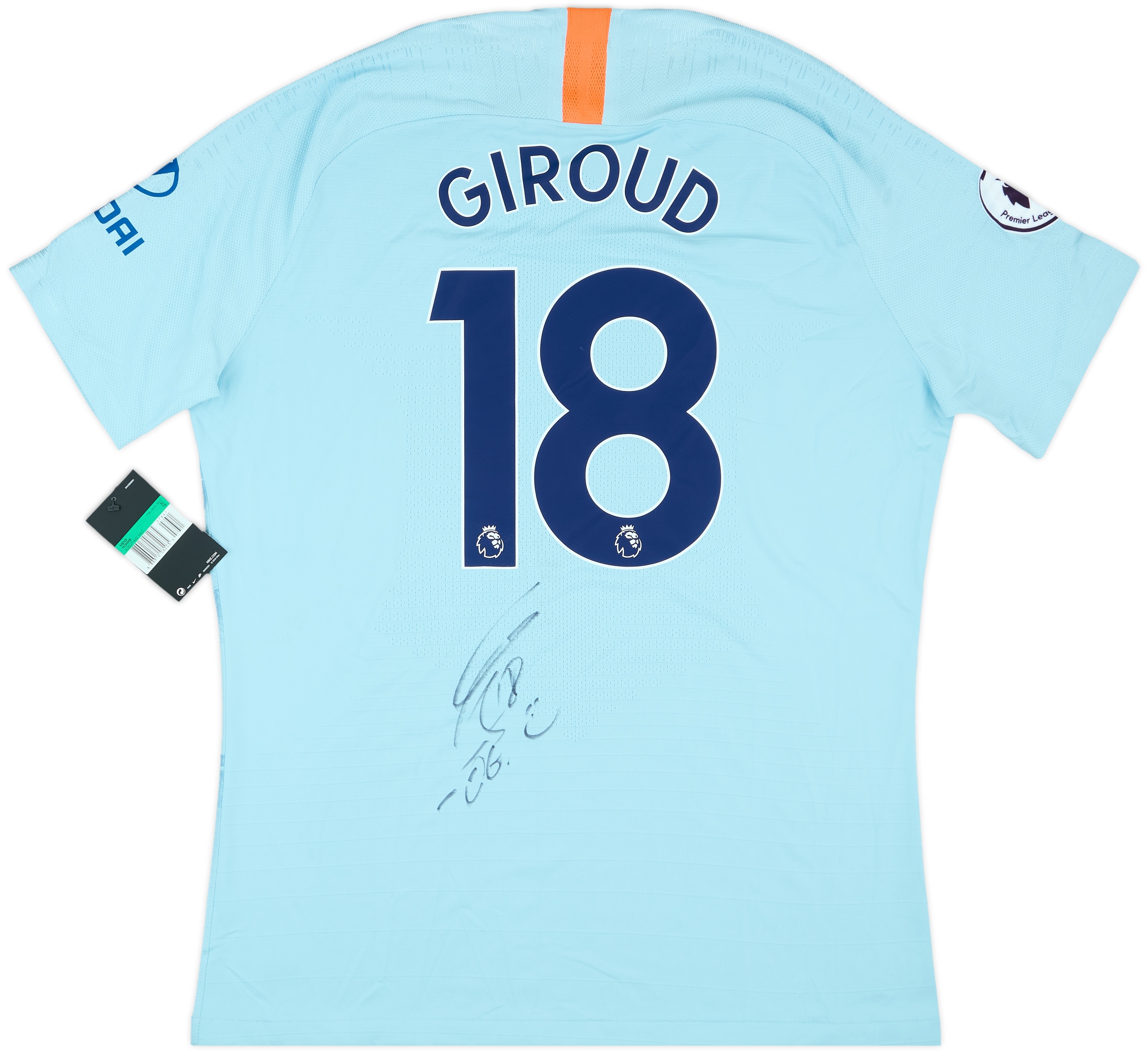 2018-19 Chelsea Player Issue Signed Third Shirt Giroud #18