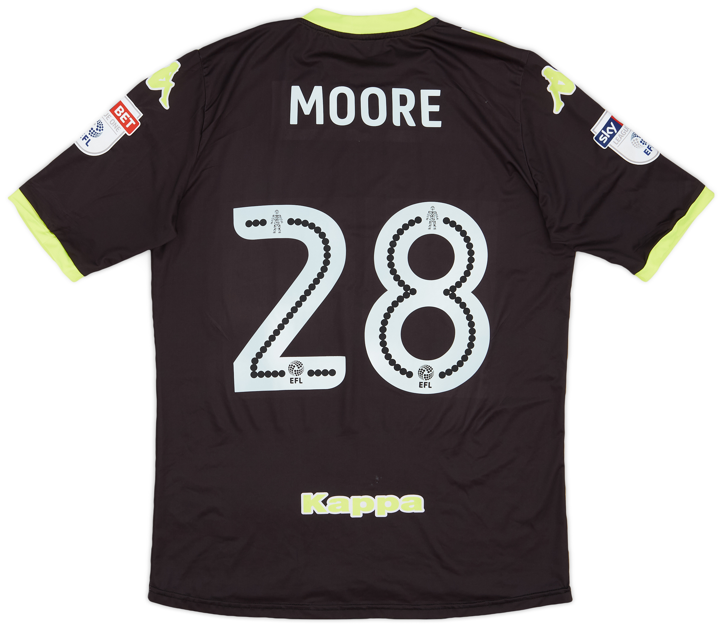 2016-17 Bury Match Issue Away Shirt Moore #28