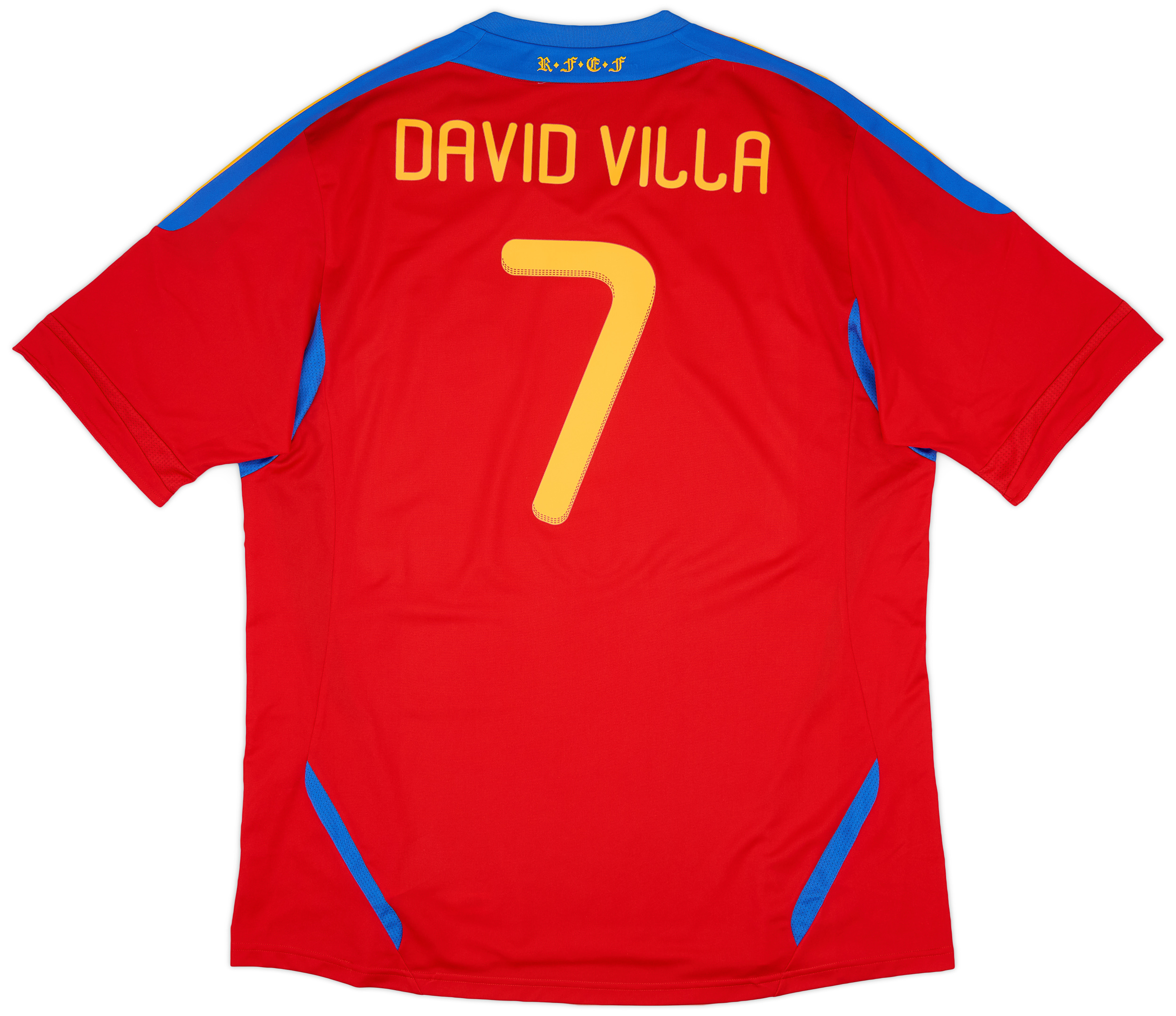 2010-11 Spain Home Shirt David Villa #7 - 9/10 - (XXL)