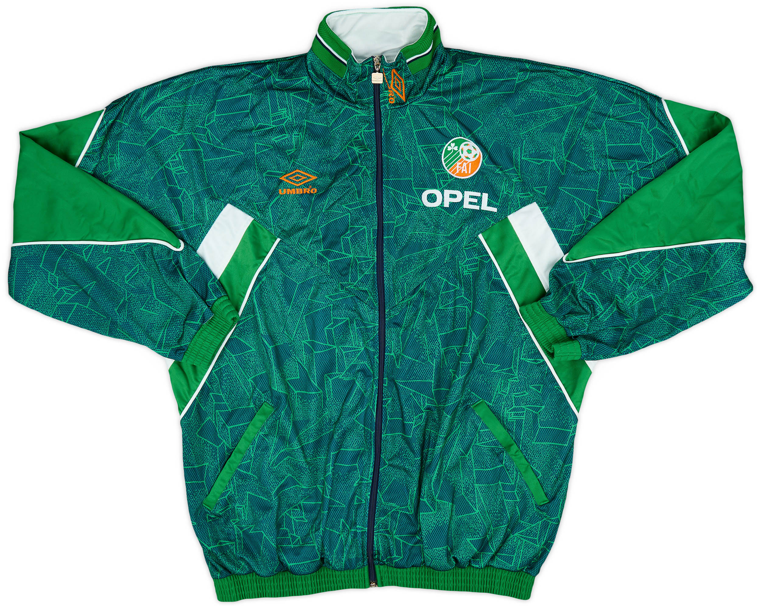 1995-96 Ireland Player Issue Umbro Track Jacket