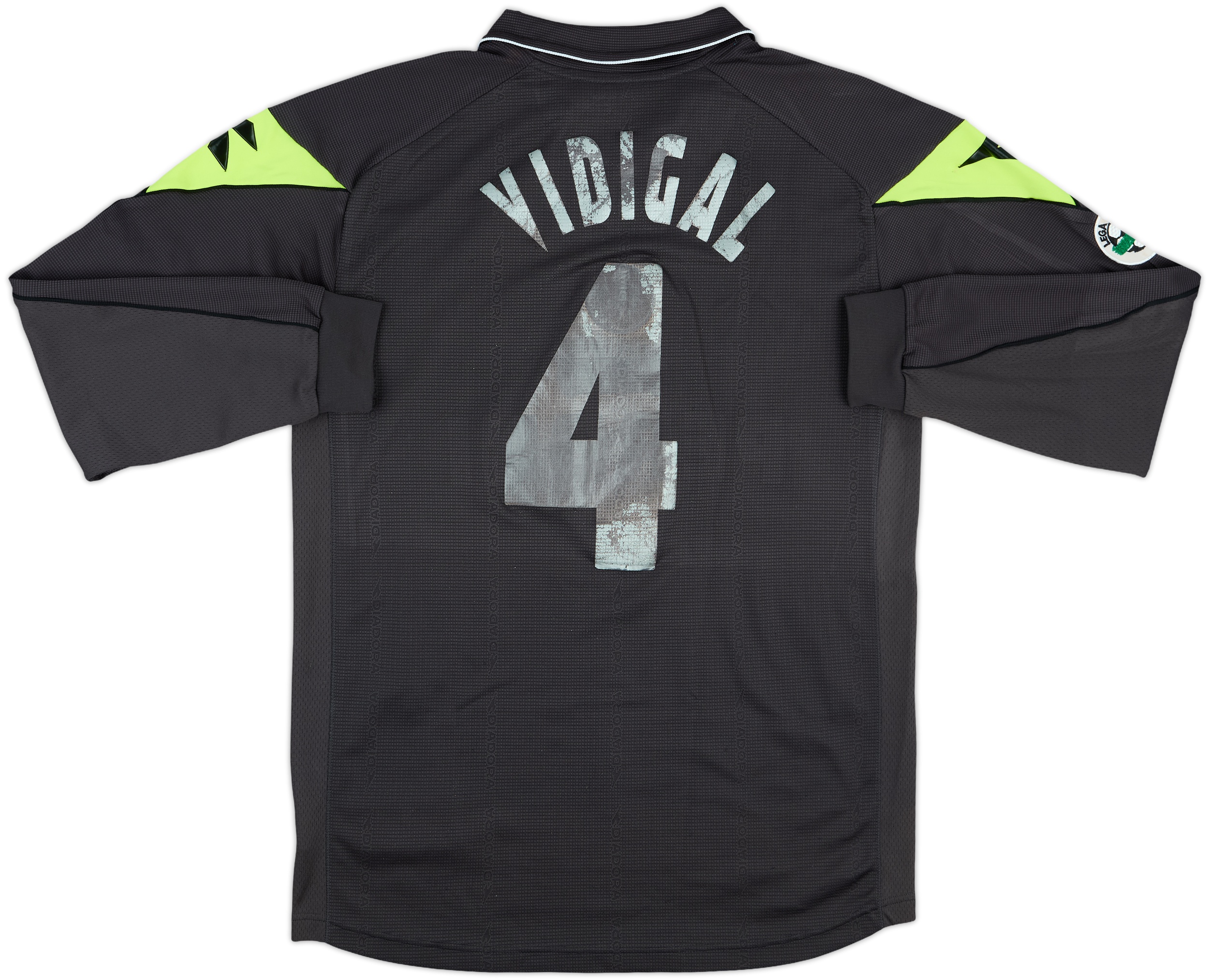 2002-03 Napoli Match Issue Away L/S Shirt Vidigal #4
