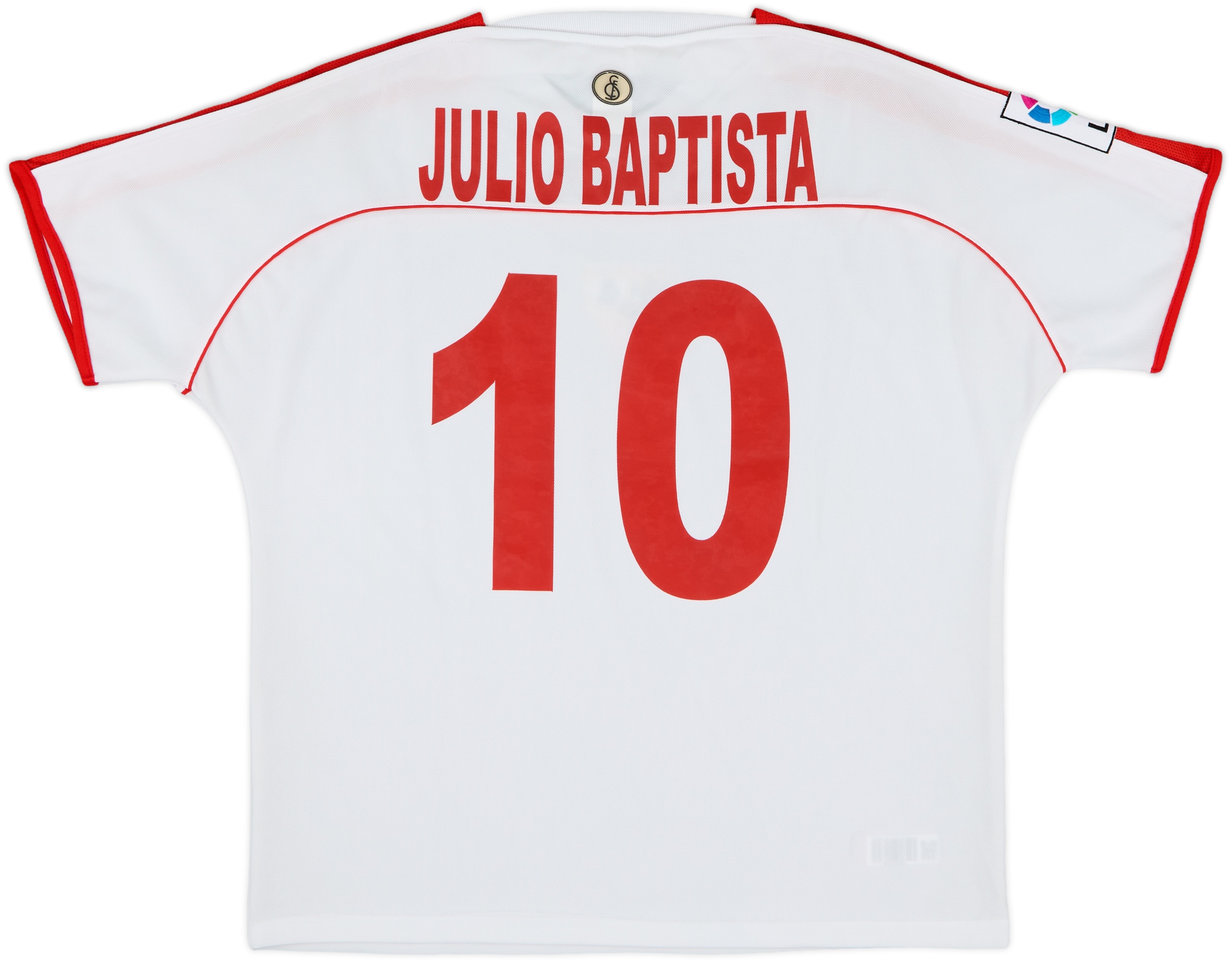 2002-03 Sevilla Home Shirt Julio Baptista #10 - 8/10 - (M)