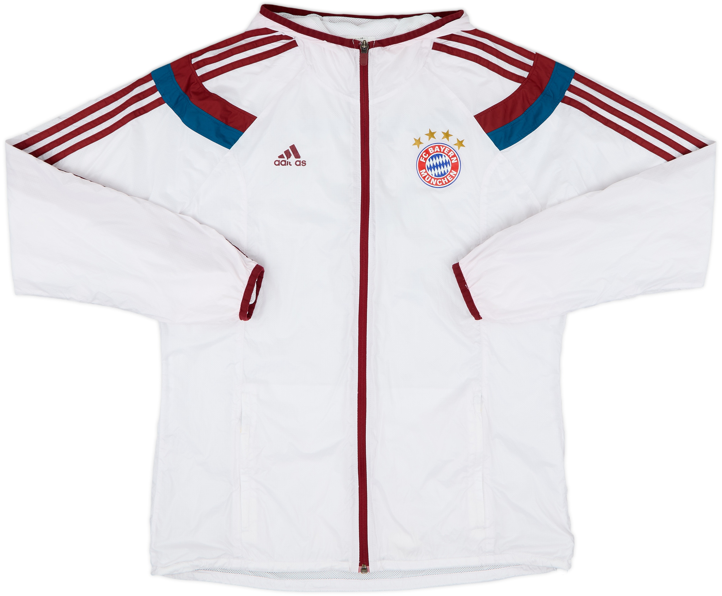 2014-15 Bayern Munich adidas Hooded Track Jacket - 5/10 - (L)