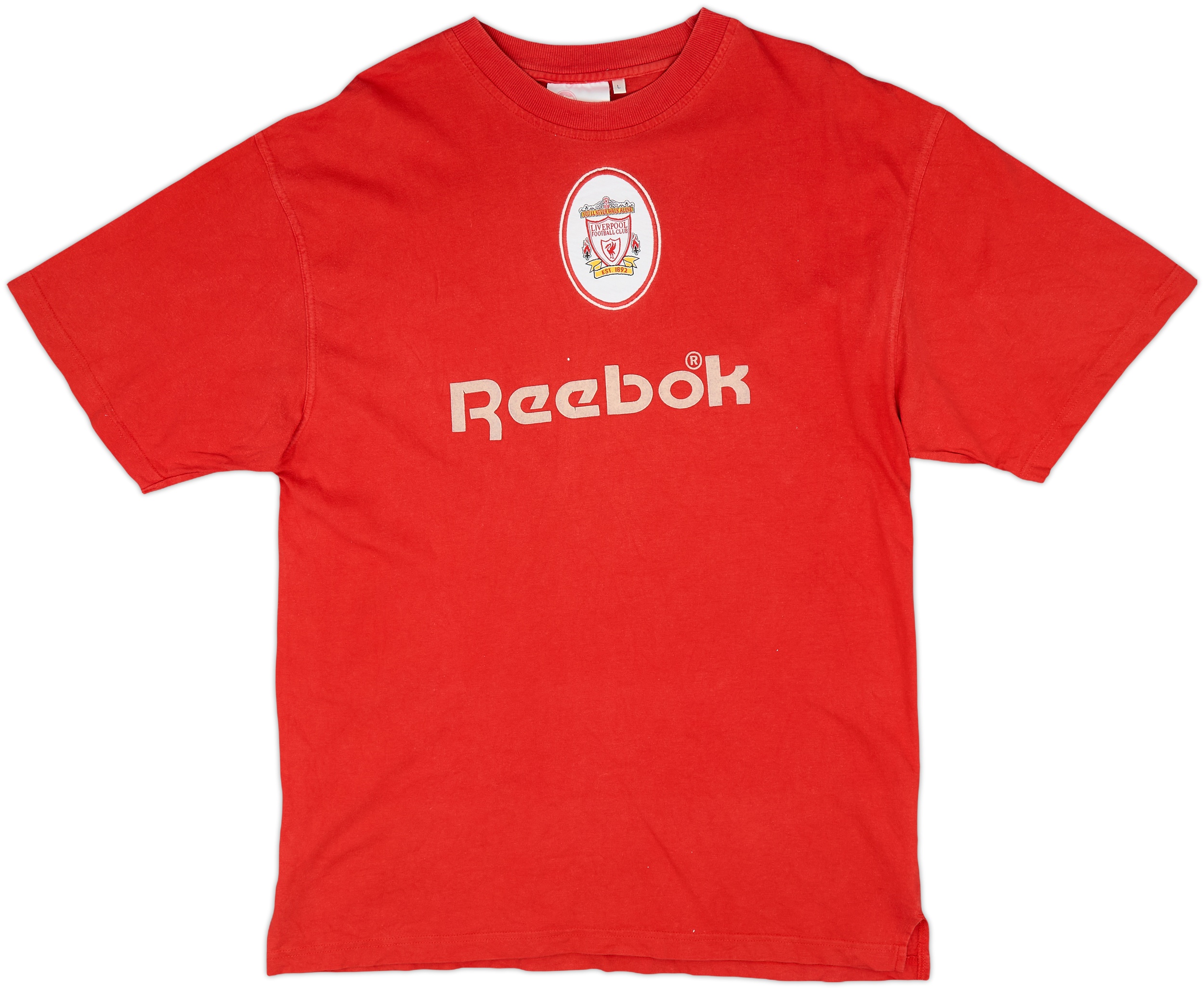 1998-99 Liverpool Reebok Cotton Tee - 5/10 - (L)