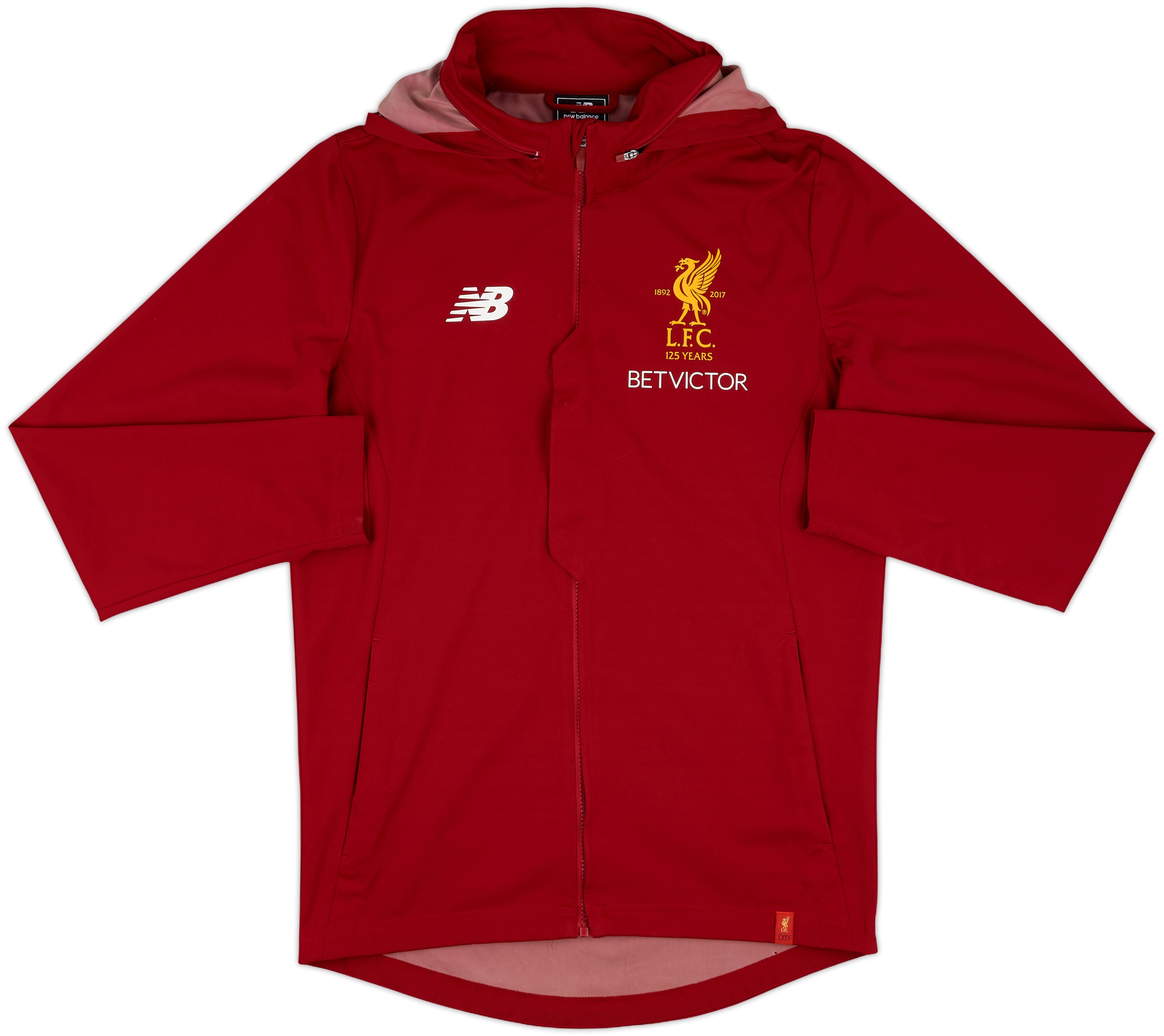 2017-18 Liverpool New Balace Hooded Track Jacket - 10/10 - (S)