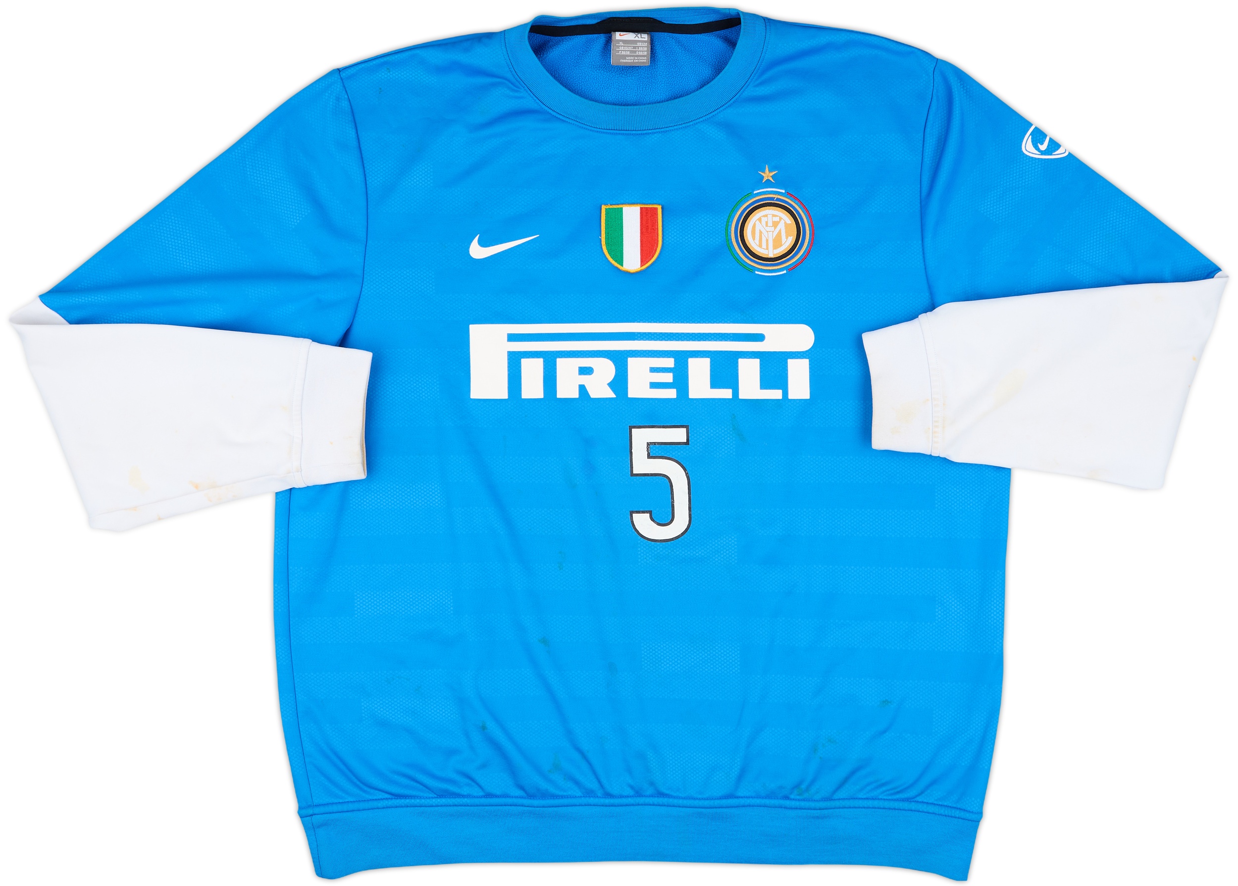 2009-10 Inter Milan Player Issue Nike Sweat Top #5 (Stankovic) - 6/10 ...