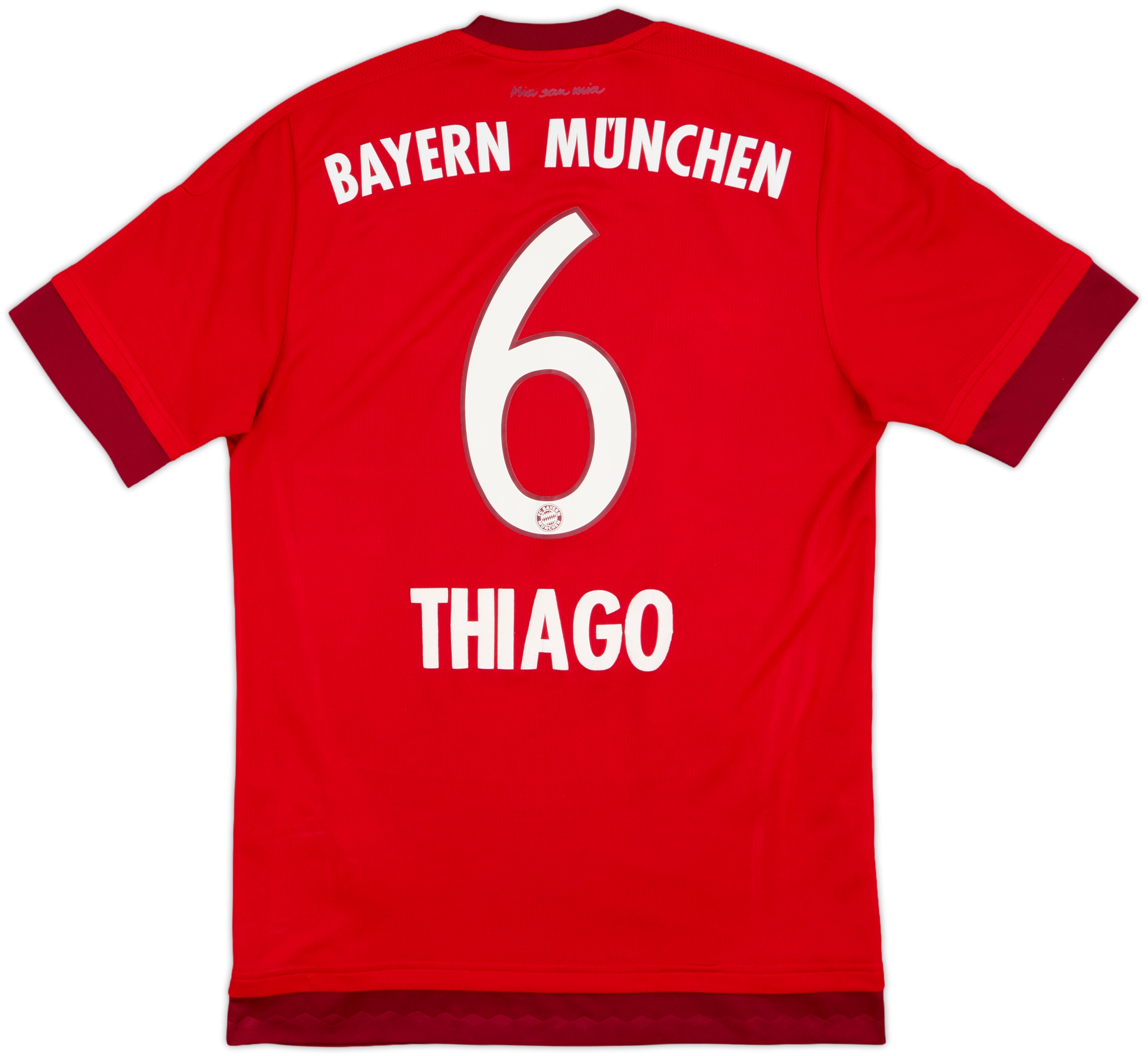 2015-16 Bayern Munich Home Shirt Thiago #6 - 8/10 - (S)