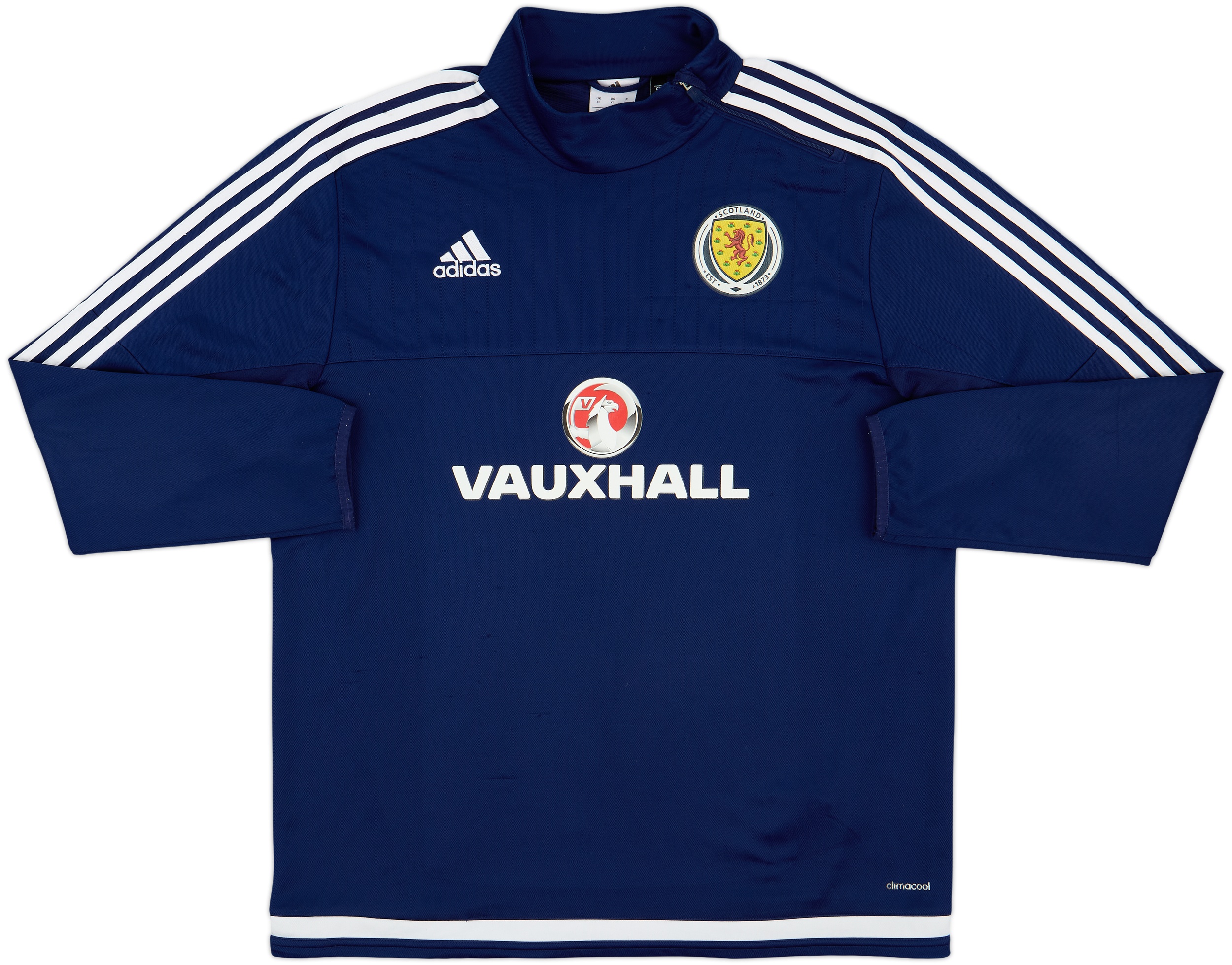 2015-16 Scotland adidas 1/4 Zip Training Top - 7/10 - (XL)