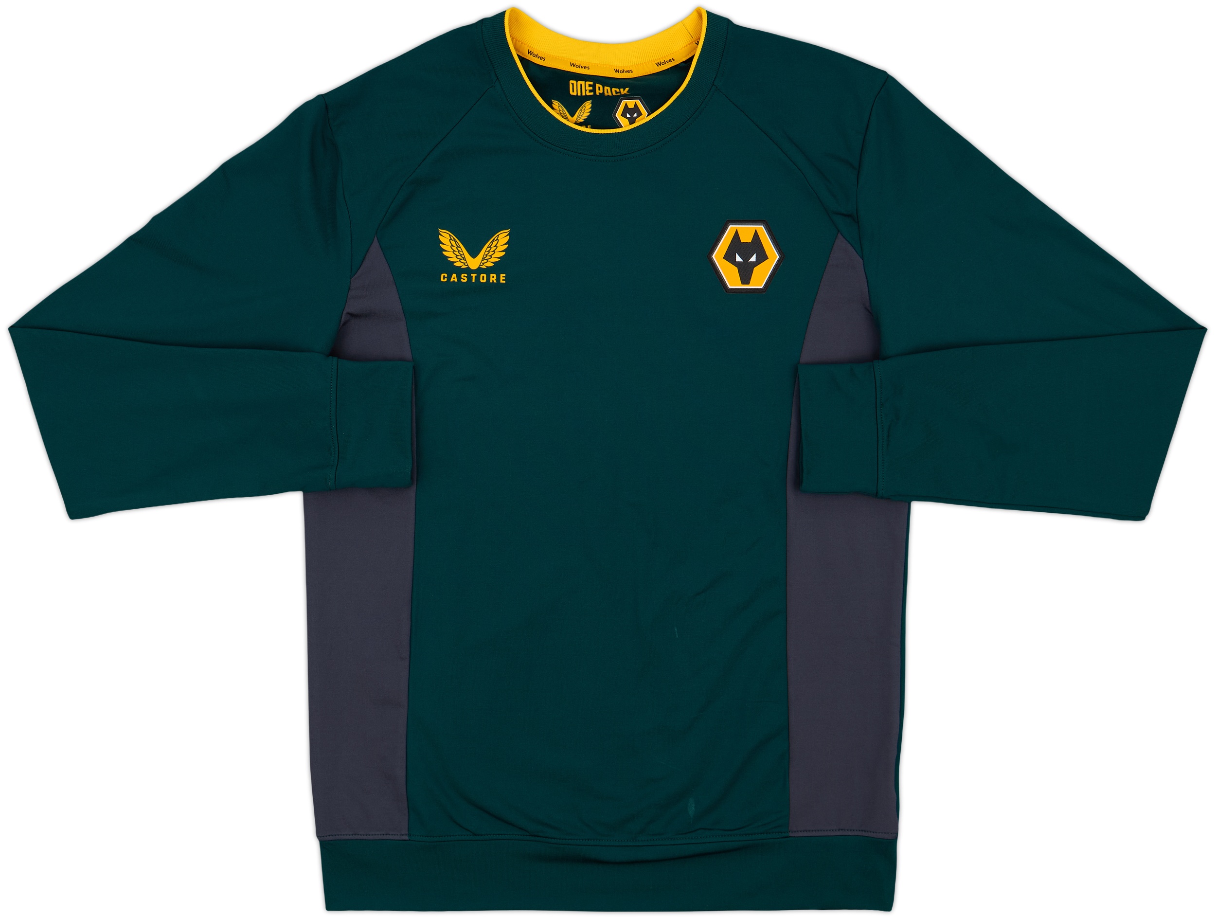 2021-22 Wolves Castore Training Sweat Top - 8/10 - (M)