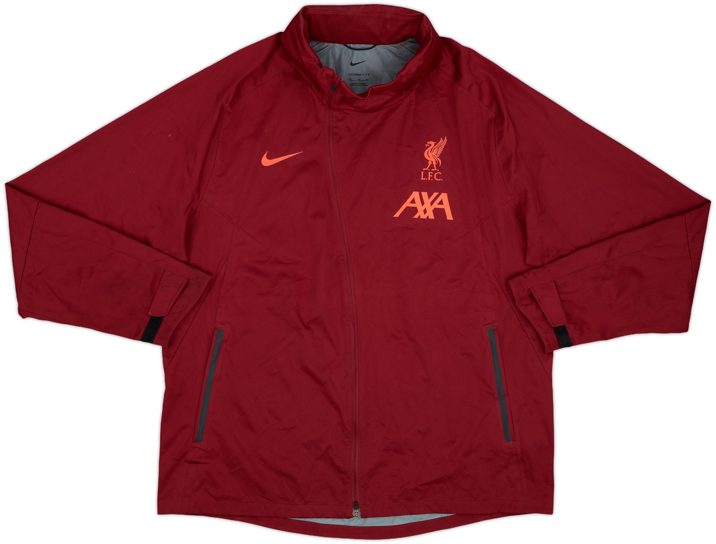 2021-22 Liverpool Nike Hooded Rain Jacket - 8/10 - (XL)