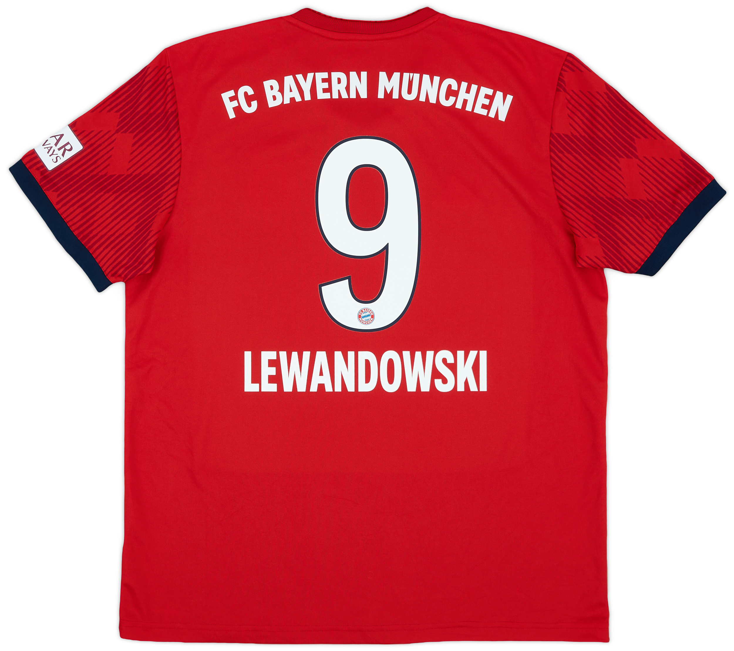 2018-19 Bayern Munich Home Shirt Lewandowski #9 - 8/10 - (L)