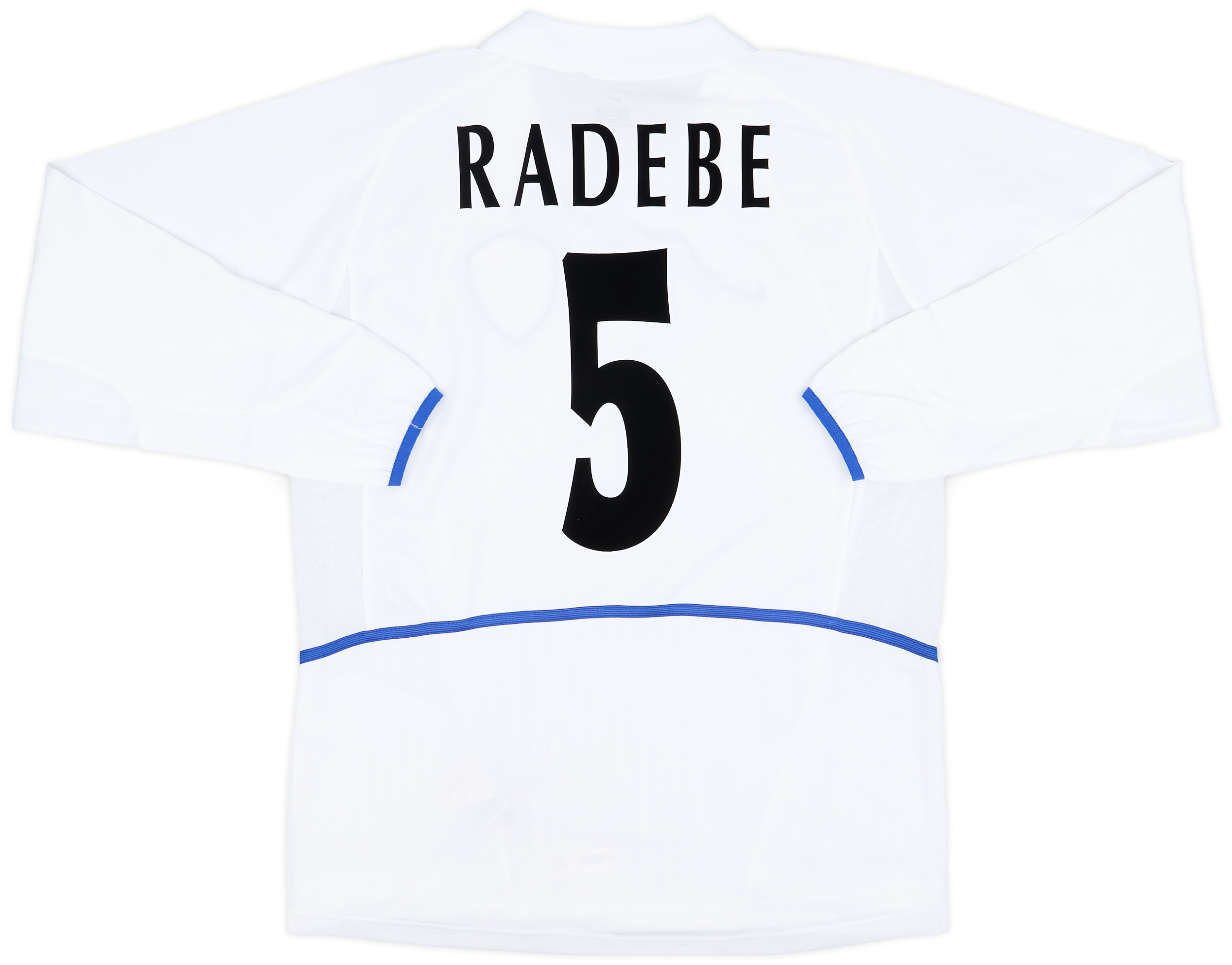 2002-03 Leeds United Home L/S Shirt Radebe #5 (M)