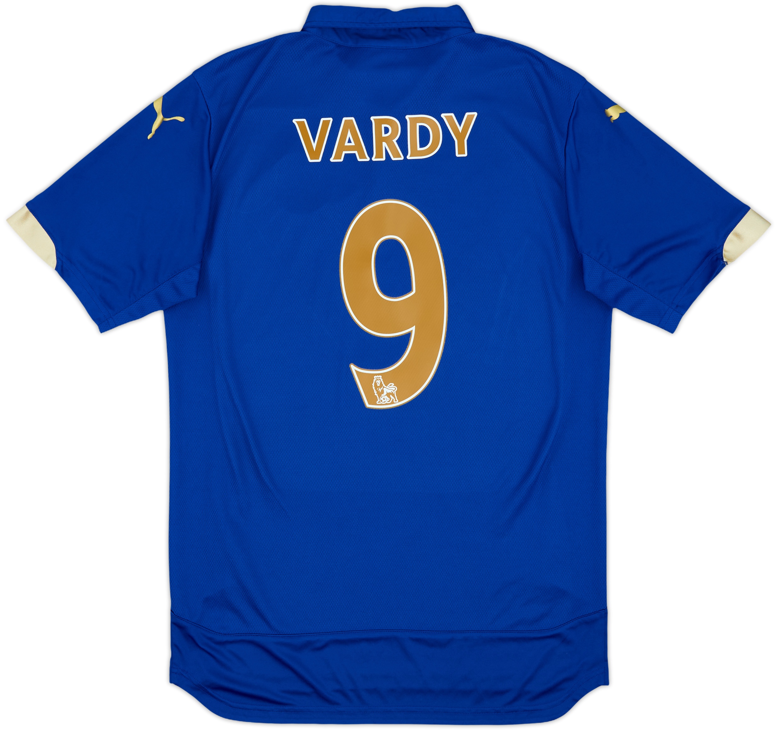 2014-15 Leicester Home Shirt Vardy #9 - 9/10 - (M)
