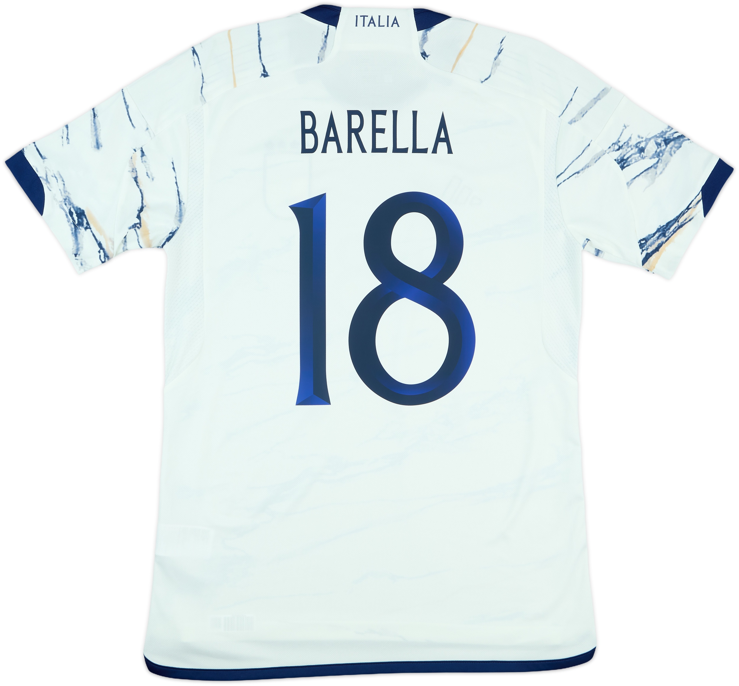 2023-24 Italy Away Shirt Barella #18 - 10/10 - (M)