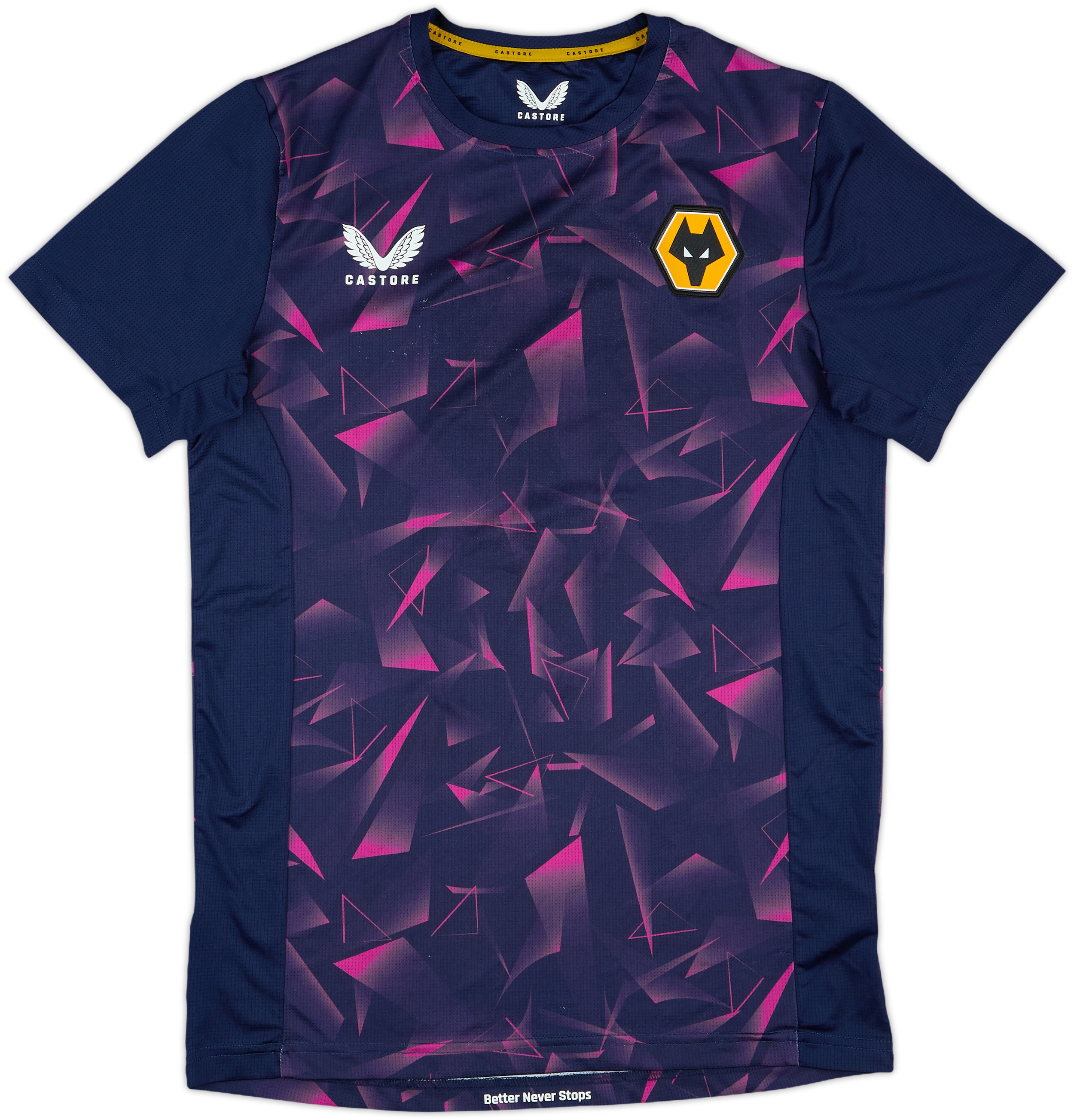 2022-23 Wolves Castore Pre-Match Training Shirt - 7/10 - (XS)
