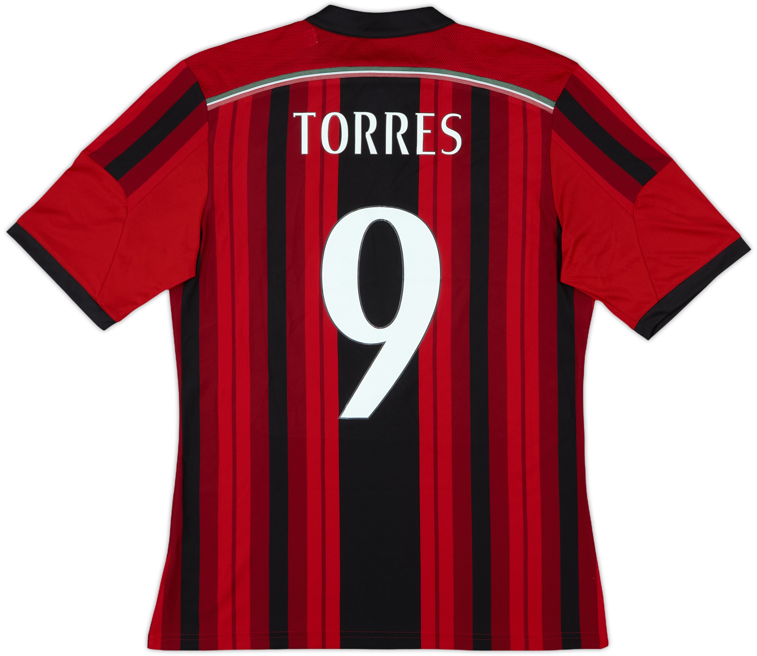 2014-15 AC Milan Home Shirt Torres #9 - 8/10 - (M)