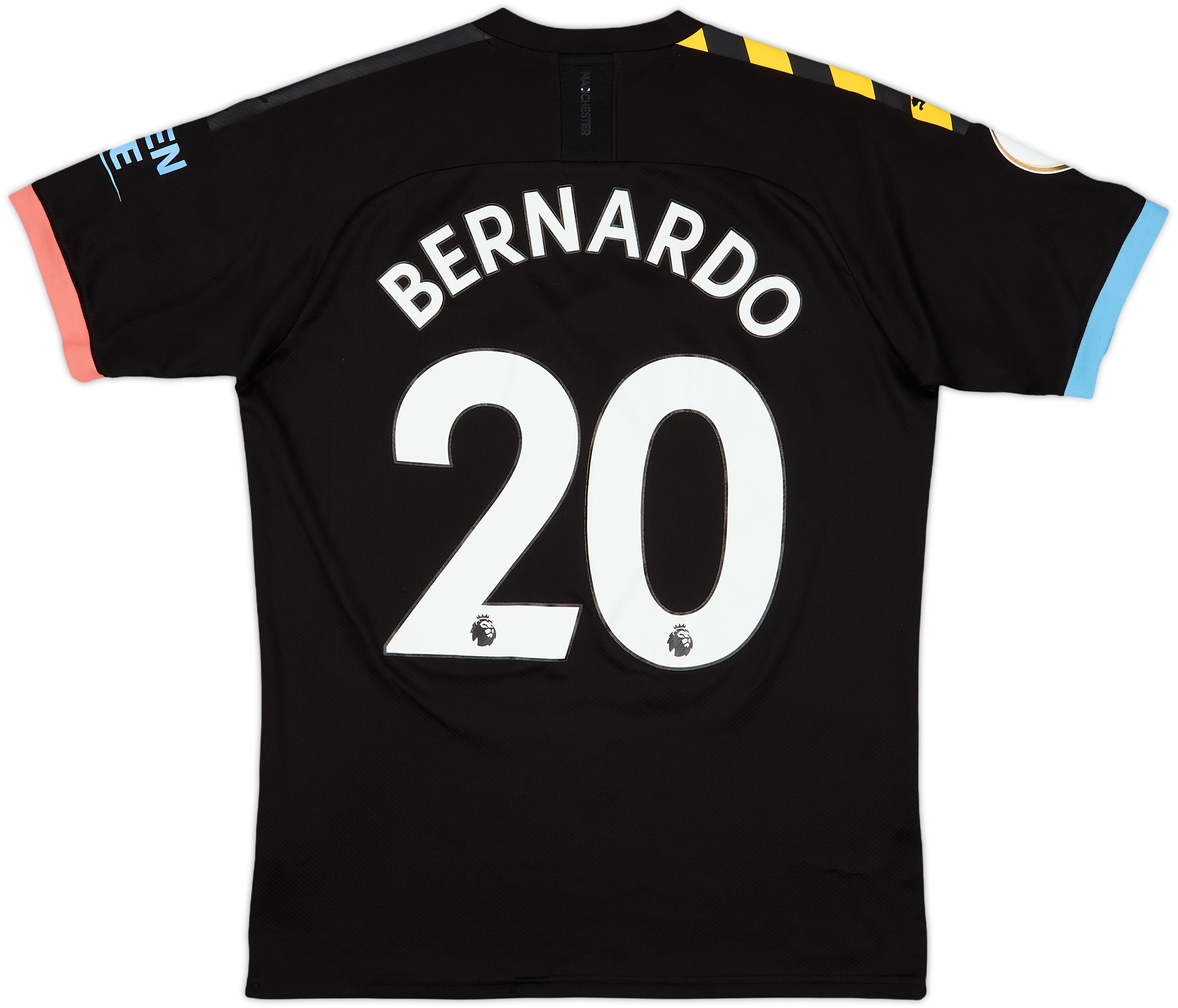 2019-20 Manchester City Away Shirt Bernardo #20 - 8/10 - (M)