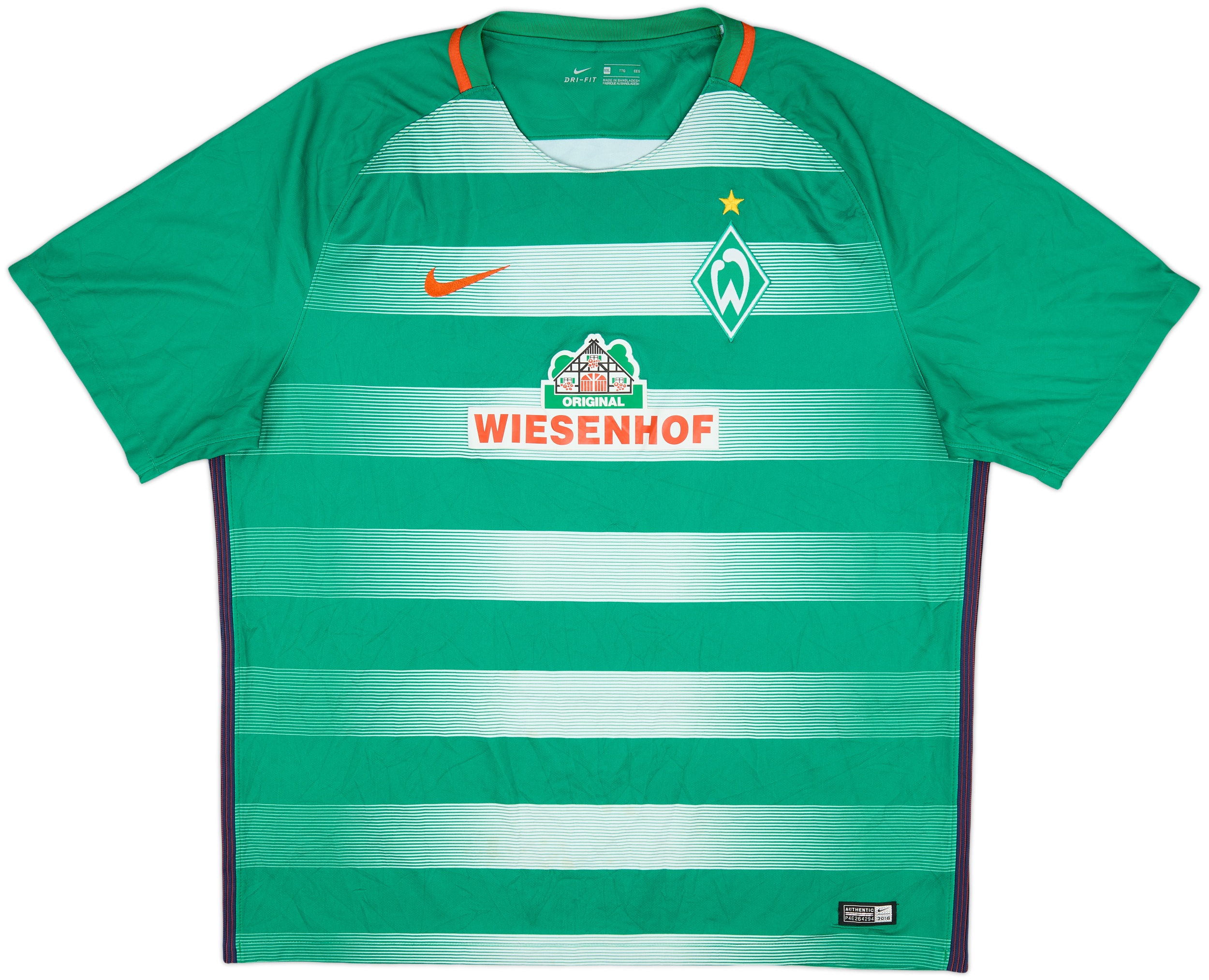2016-17 Werder Bremen Home Shirt - 8/10 - (XXL)