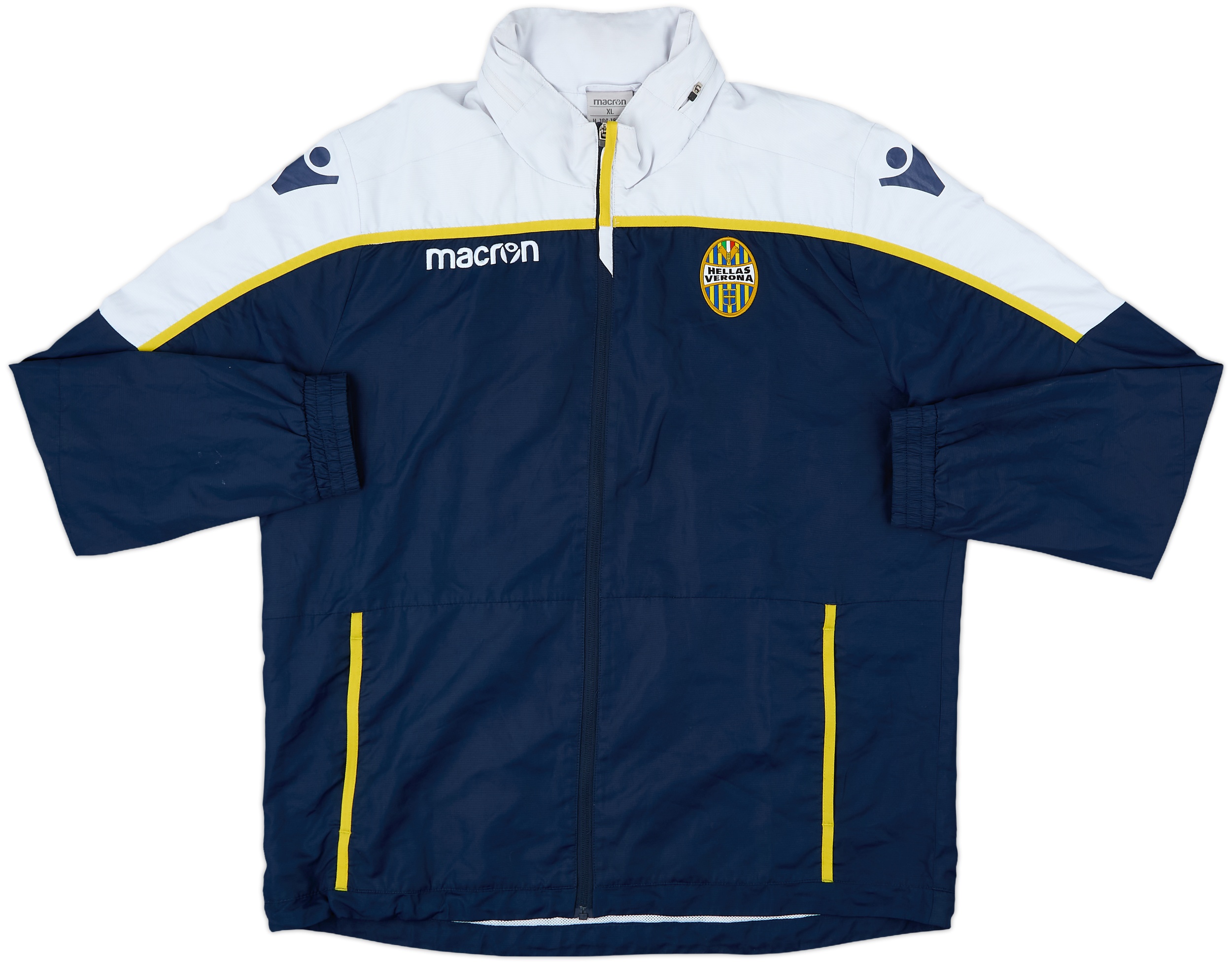 2019-20 Hellas Verona Macron Hooded Rain Jacket - 6/10 - (XL)