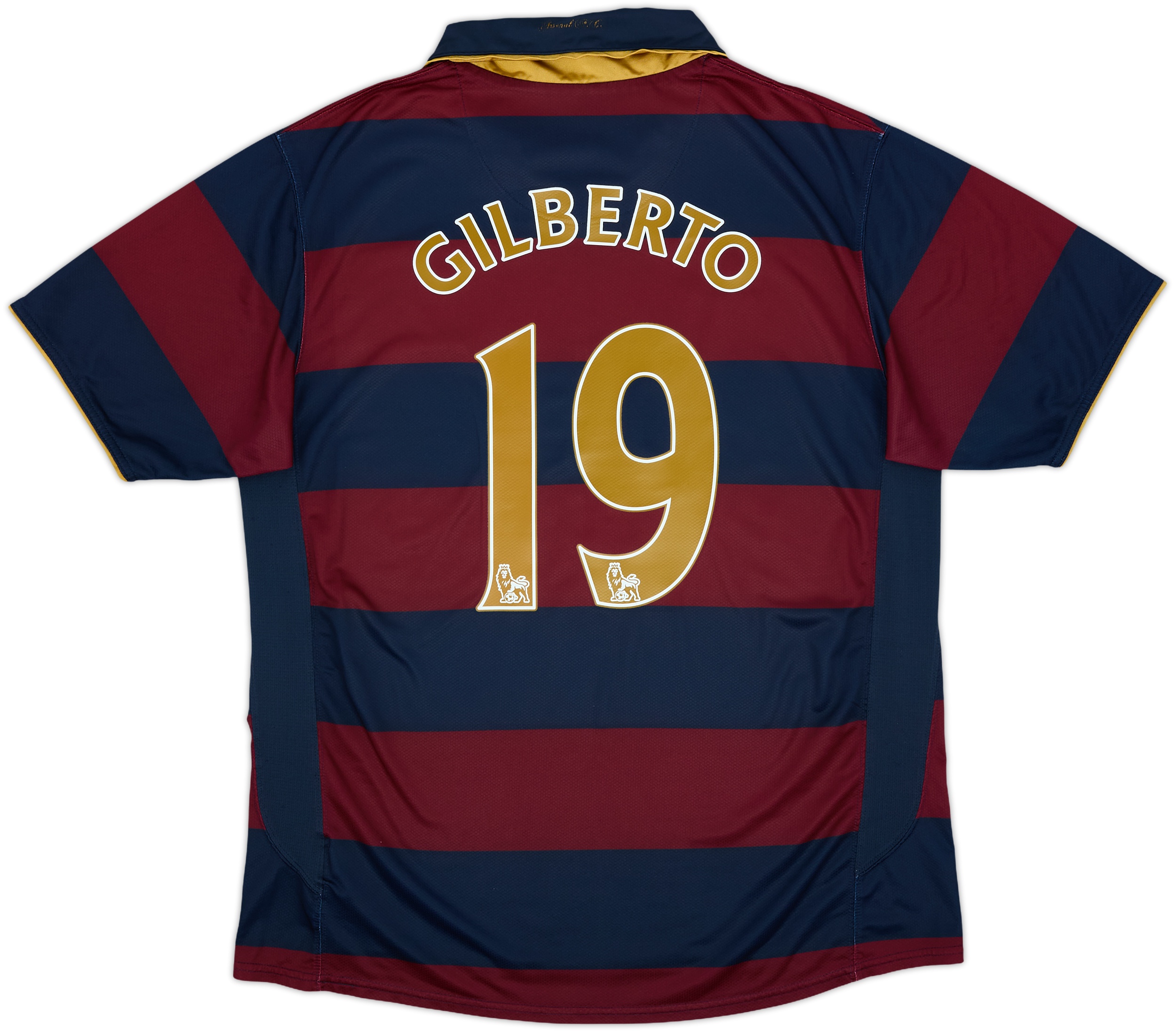 2007-08 Arsenal Third Shirt Gilberto #19 - 7/10 - (L)