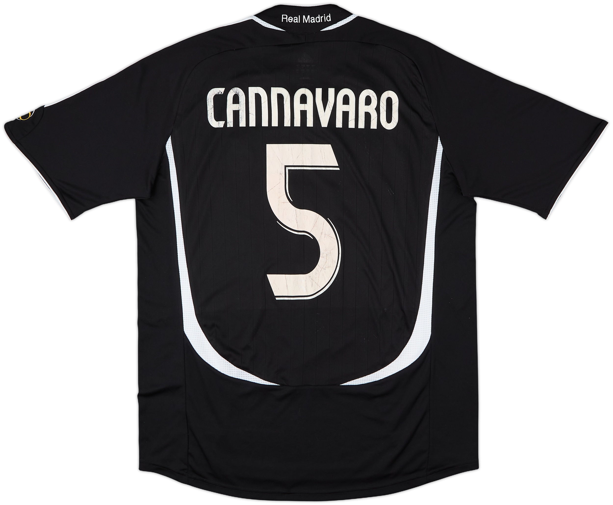2006-07 Real Madrid Away Shirt Cannavaro #5 - 6/10 - (L)
